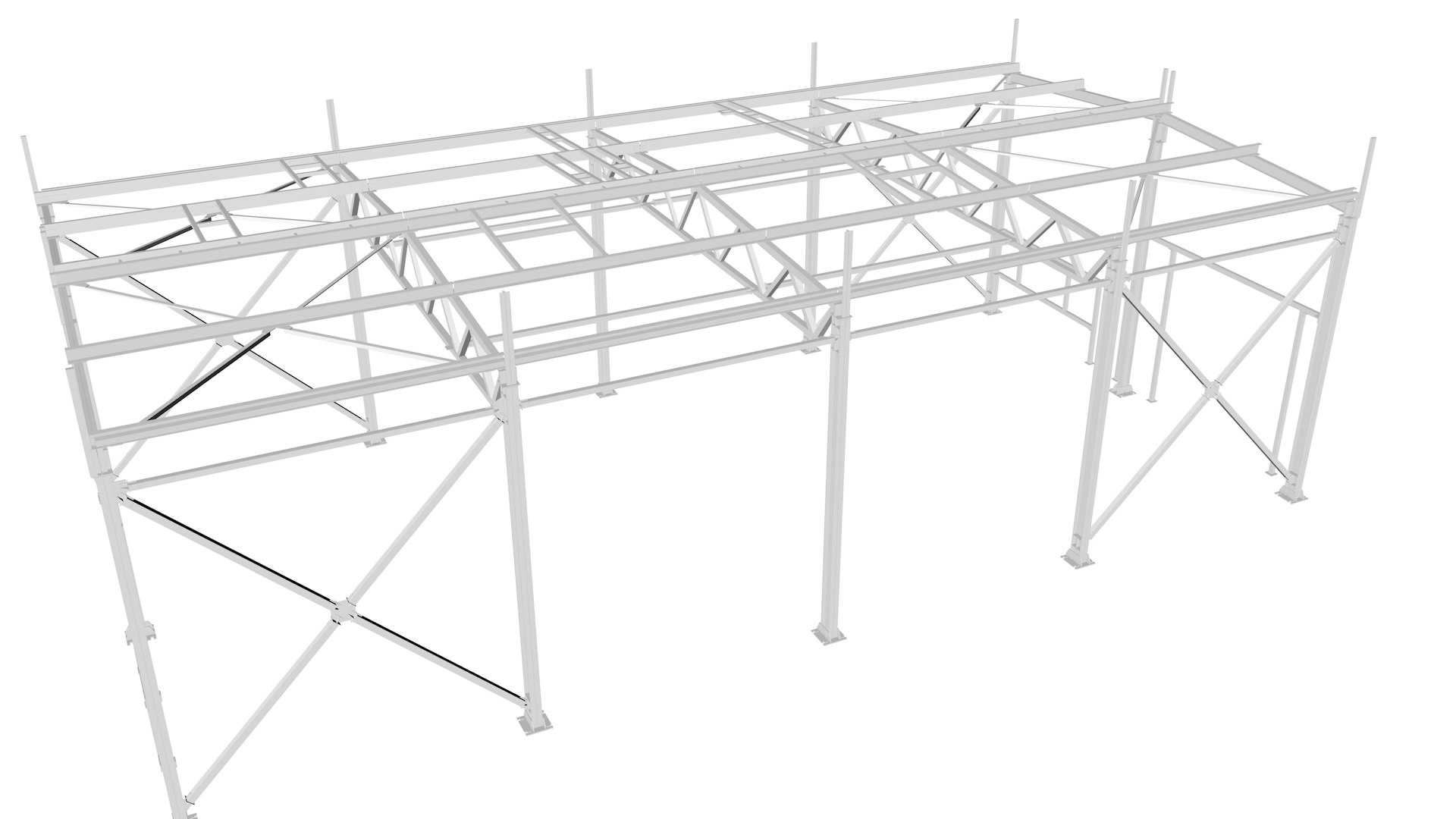 Metal Structures Of The Electroplating Shop Building 3D Model ...