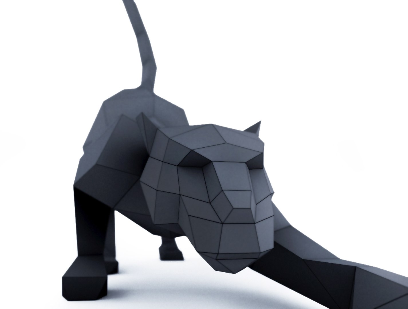 3D panther papercraft model - TurboSquid 1393291