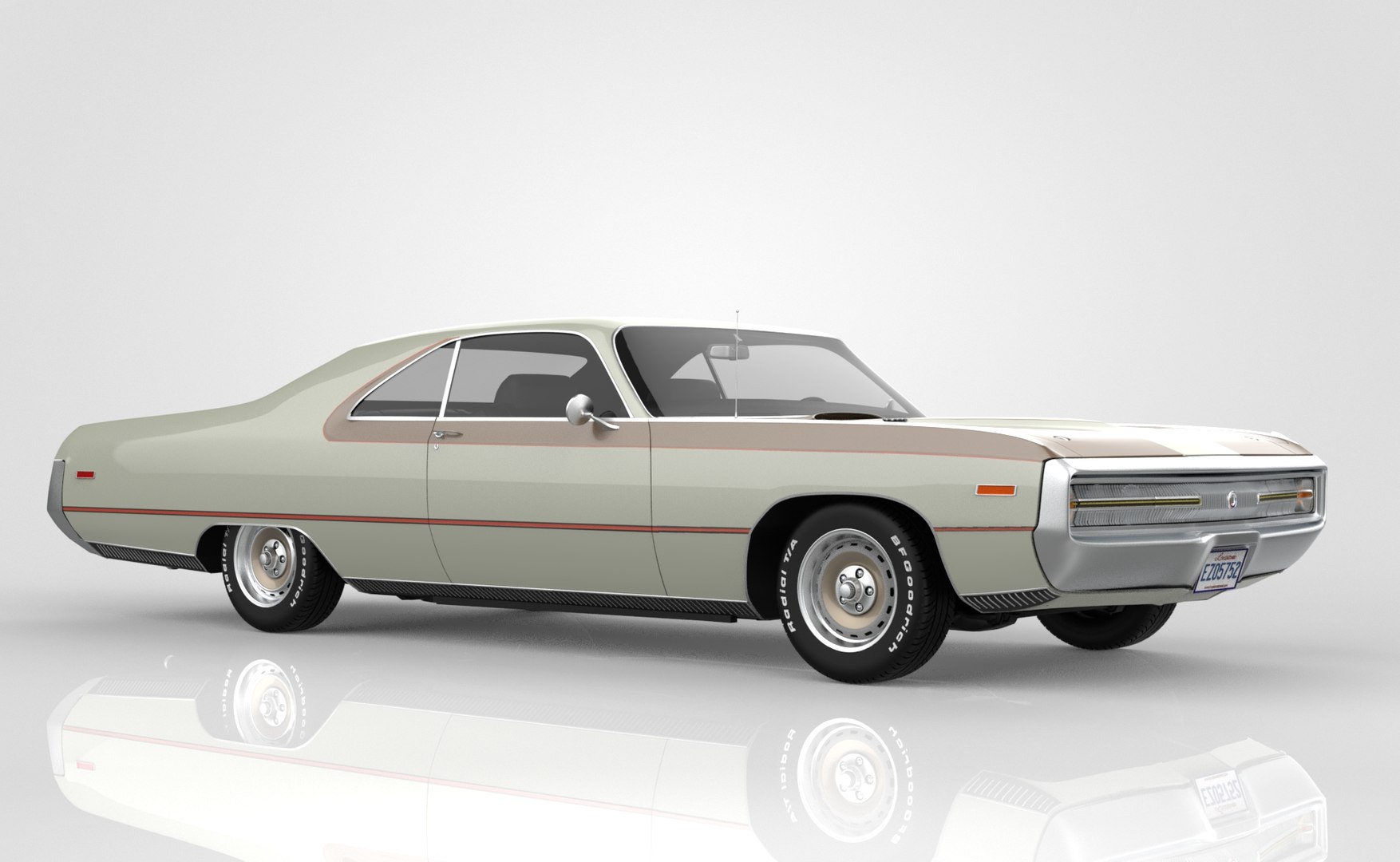 Chrysler 300 Hurst 1970 Model - TurboSquid 2010188