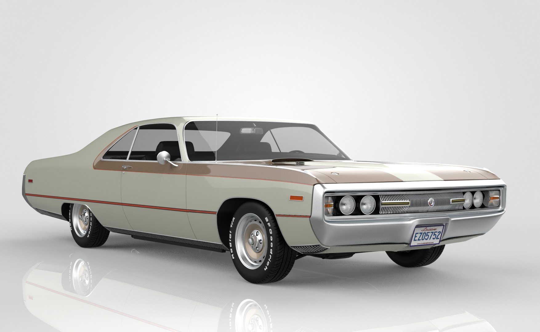 Chrysler 300 Hurst 1970 Model - TurboSquid 2010188