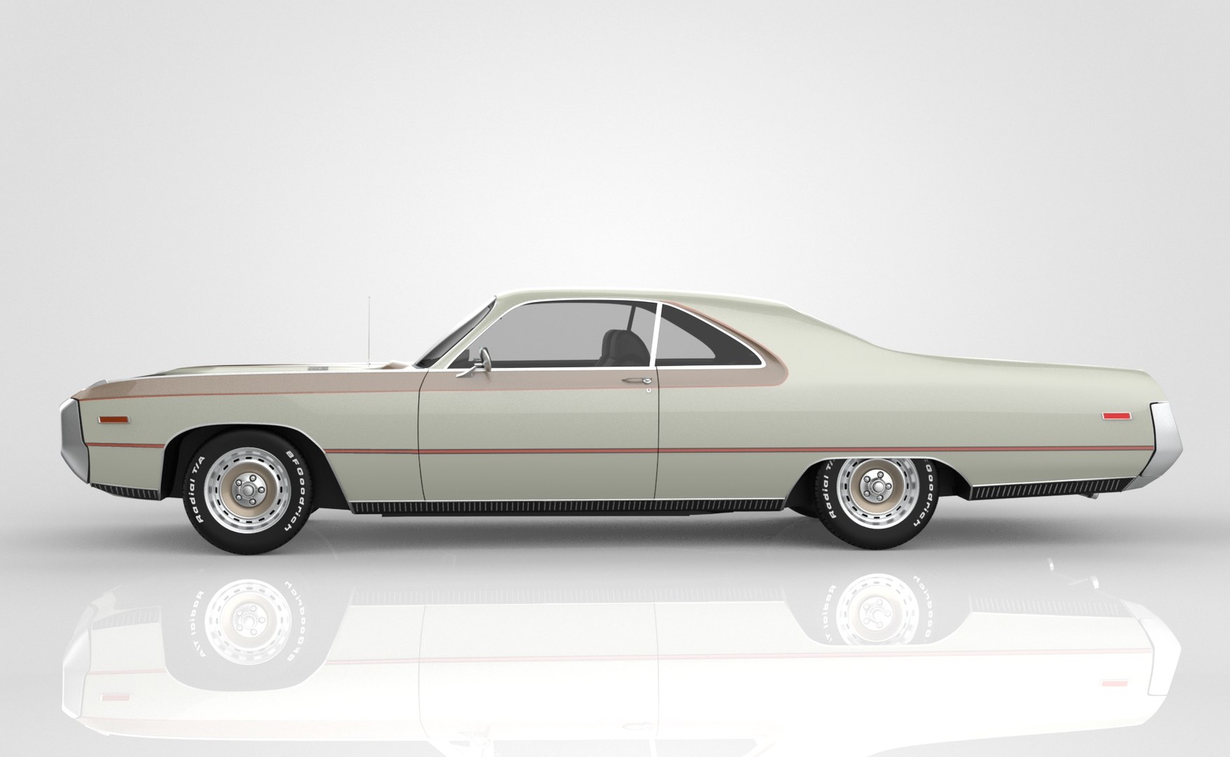 Chrysler 300 Hurst 1970 Model - TurboSquid 2010188