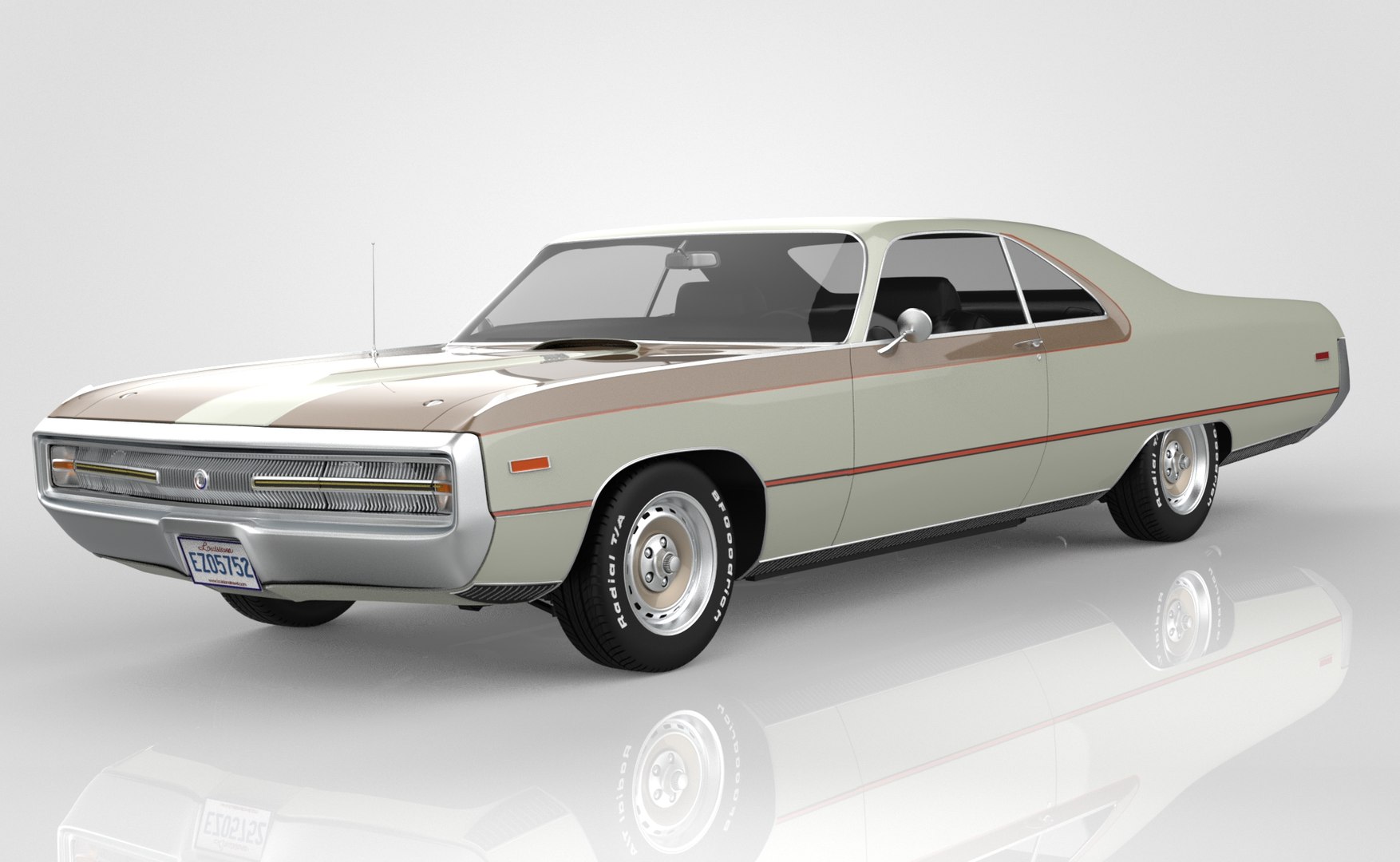 Chrysler 300 Hurst 1970 Model - TurboSquid 2010188