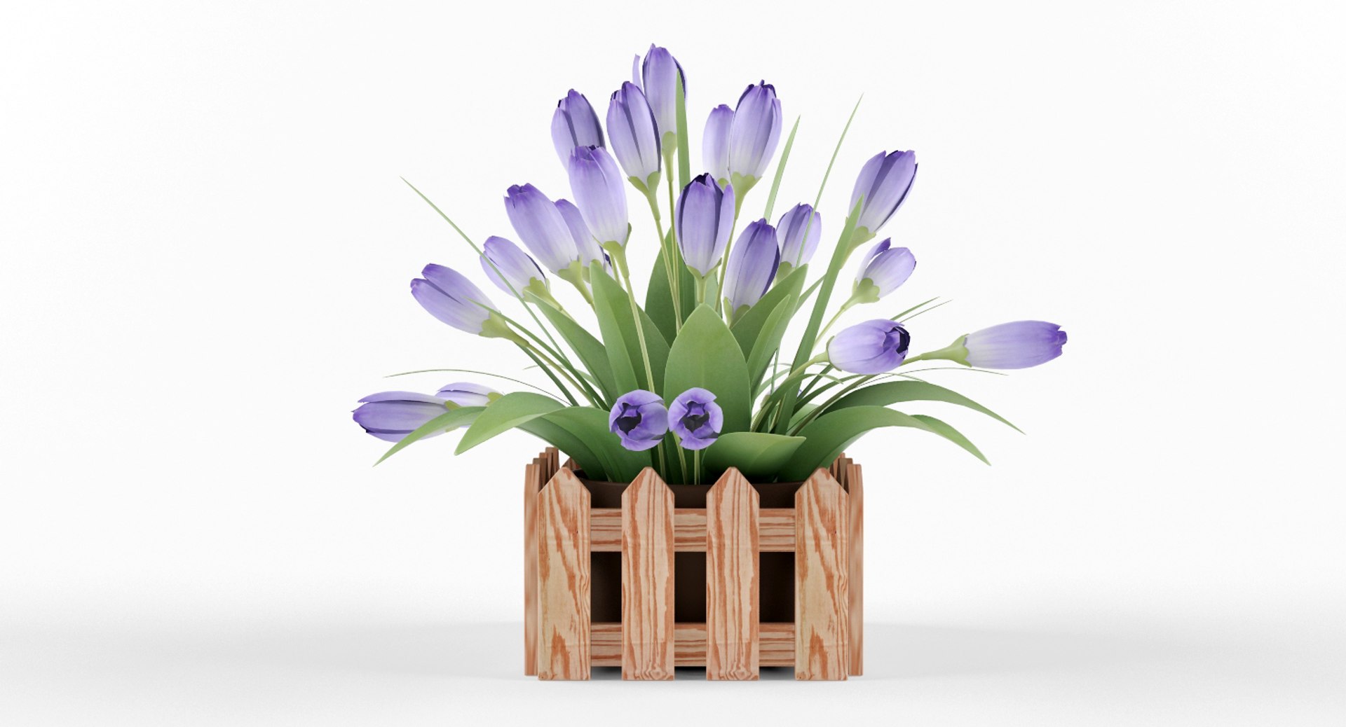 3d flowers pot