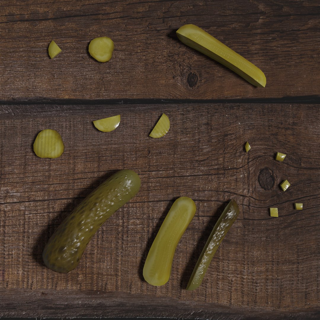 3D Scene Pickles Cucumber 34 - TurboSquid 1517822