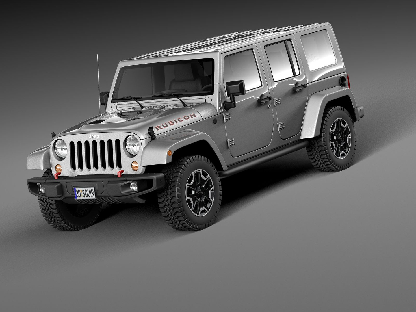 3d Model 2014 Jeep Wrangler