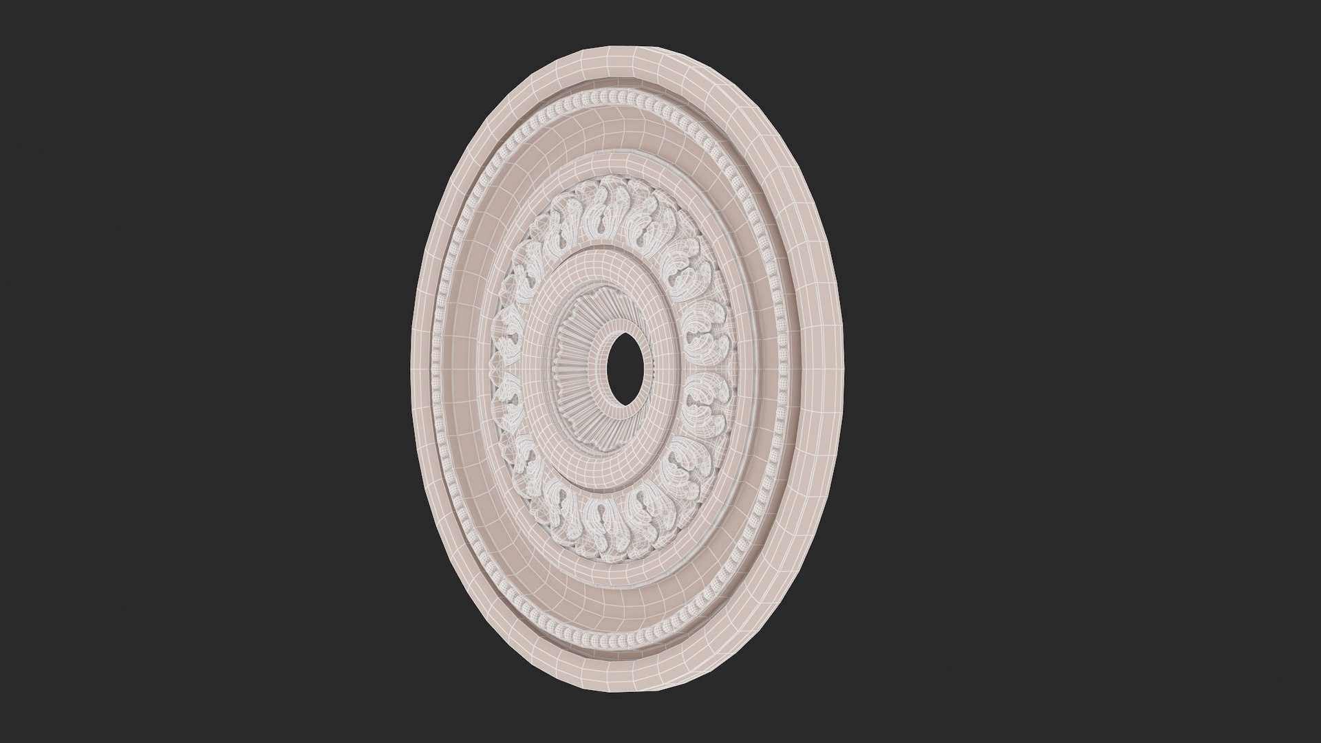 3D Classic Ceiling Medallion 24 - TurboSquid 1739196