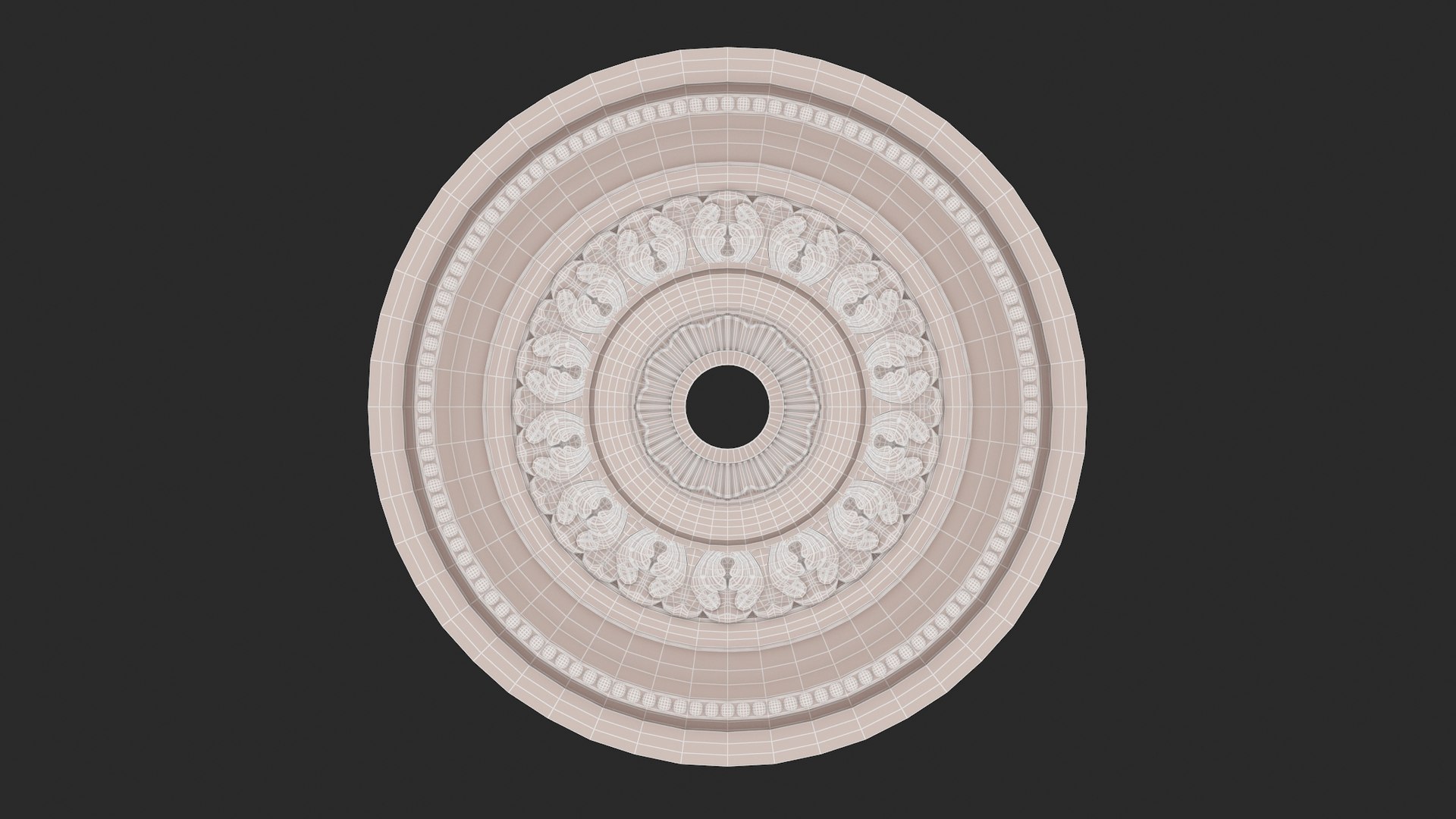 3D Classic Ceiling Medallion 24 - TurboSquid 1739196