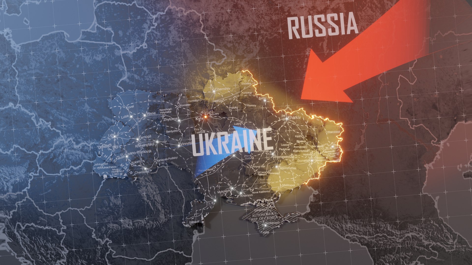 3D Ukraine Detailed Map With Animated Model - TurboSquid 1908814
