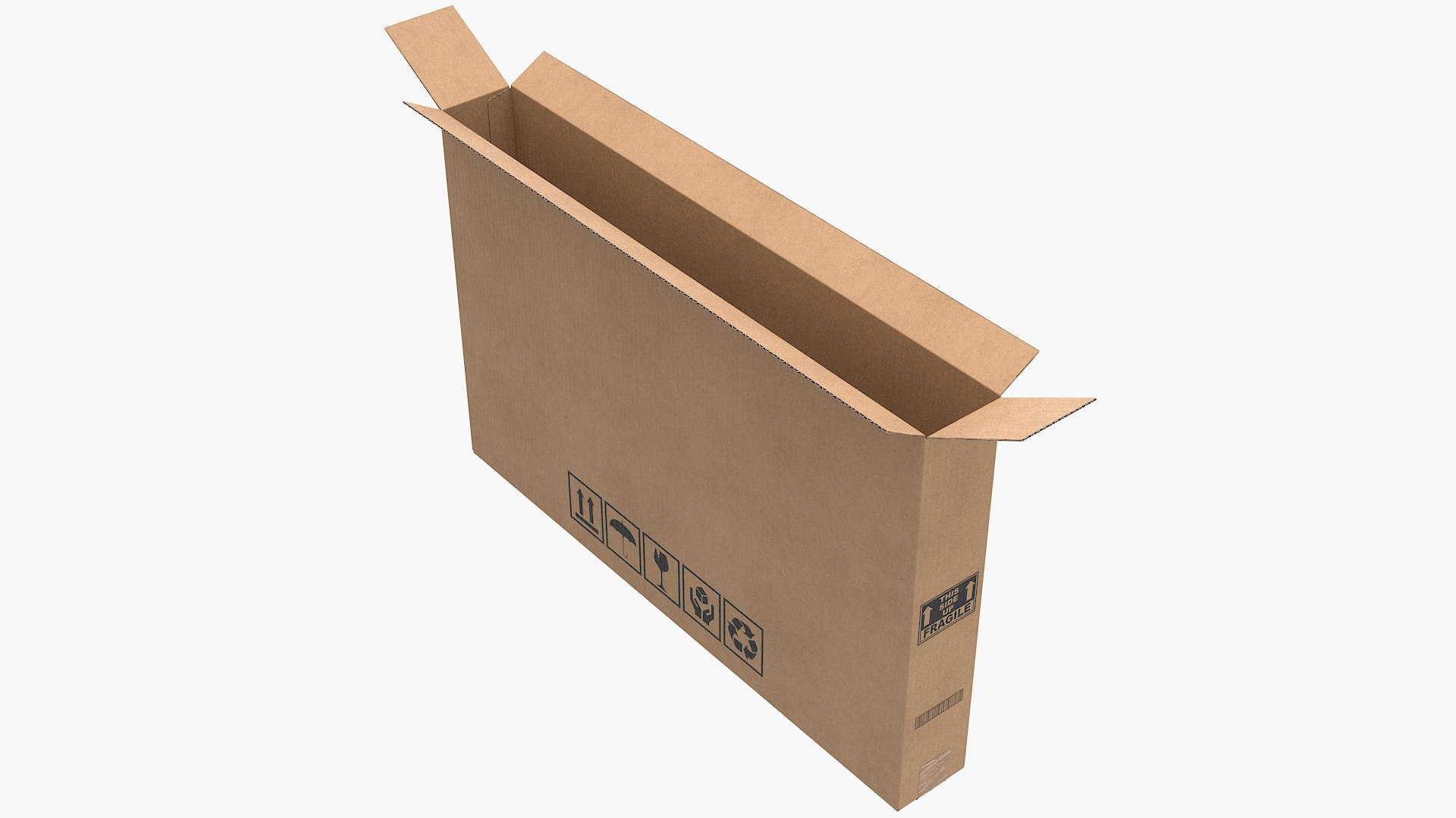 3D Cardboard Box 7 Open V1 - TurboSquid 2287091
