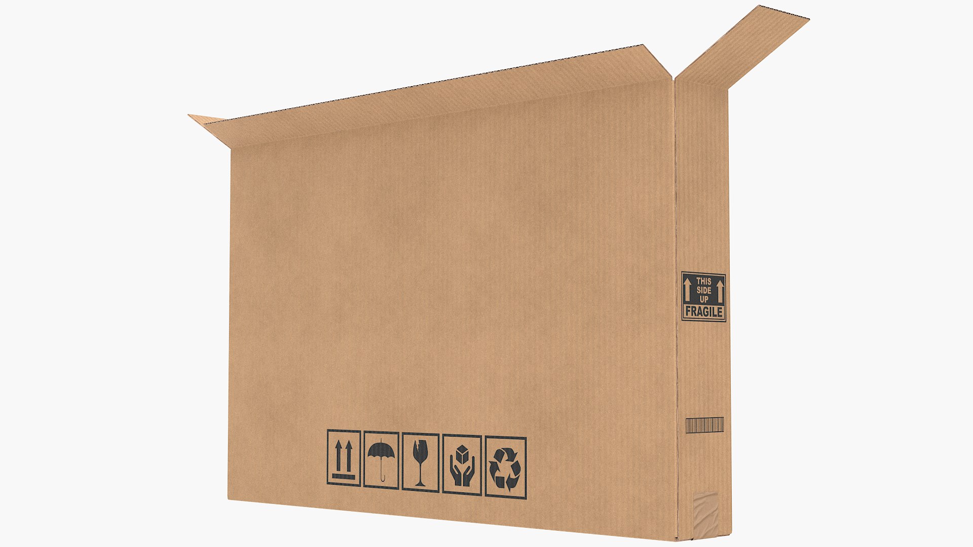 3D Cardboard Box 7 Open V1 - TurboSquid 2287091