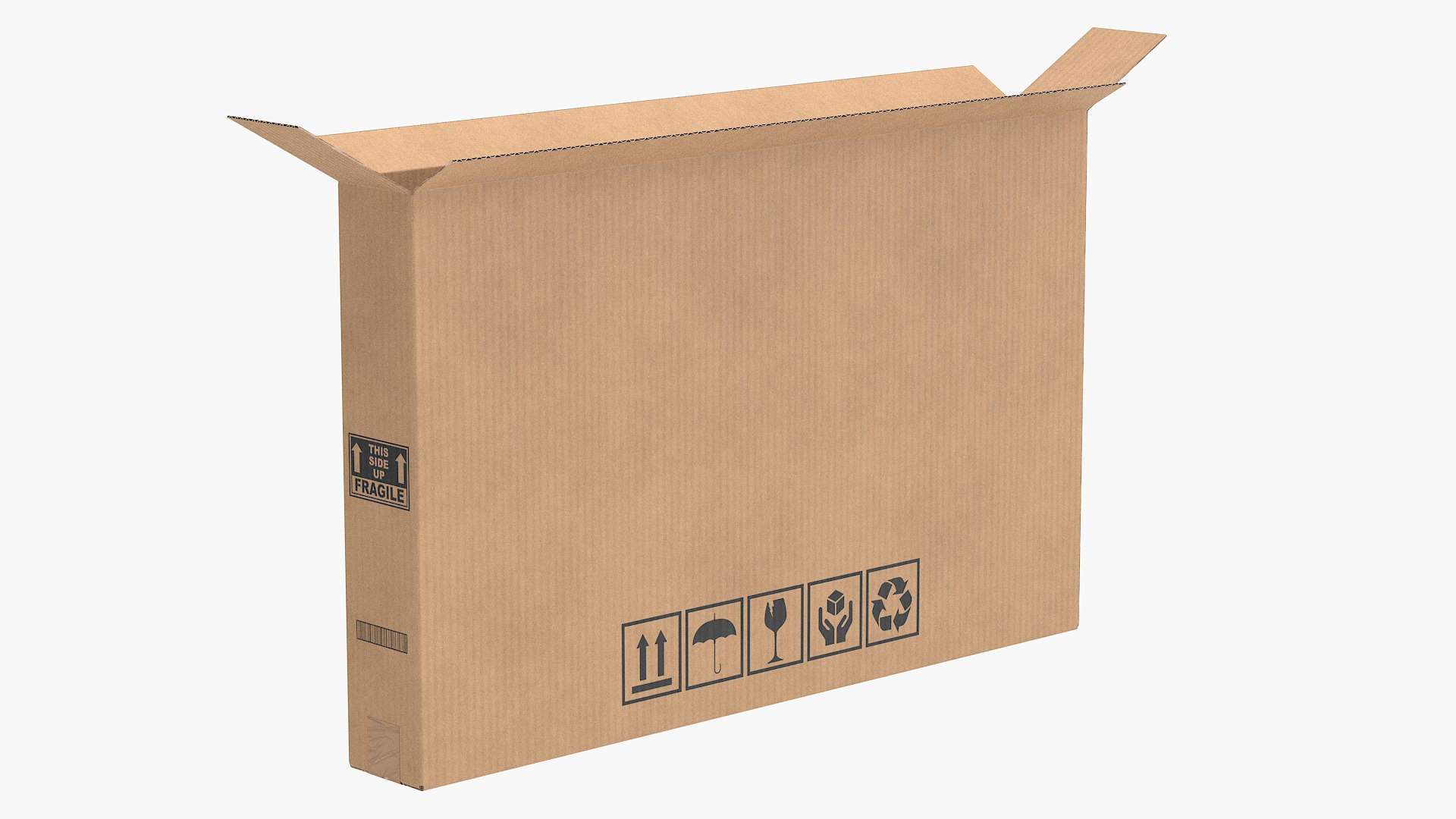 3D Cardboard Box 7 Open V1 - TurboSquid 2287091