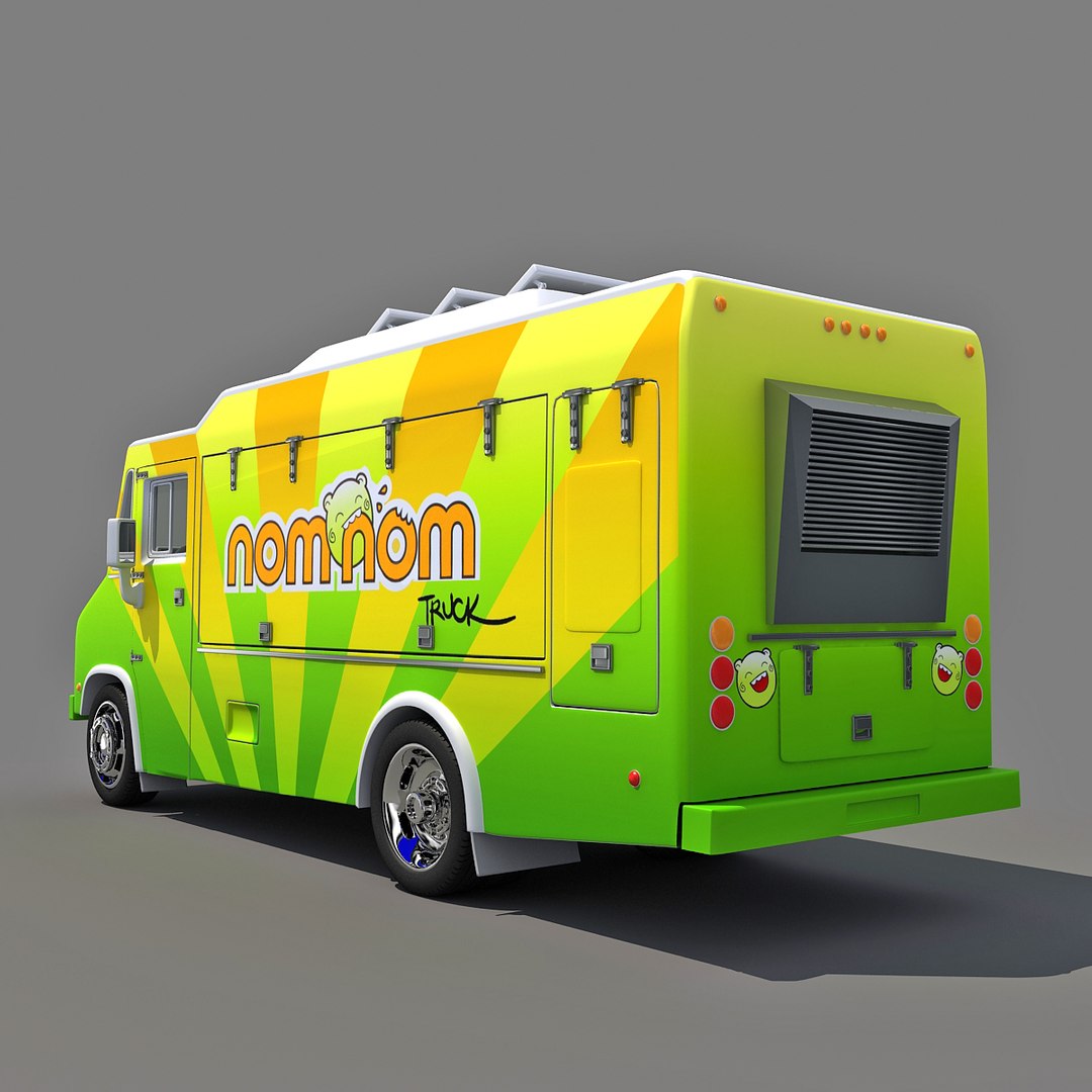 3d food truck model