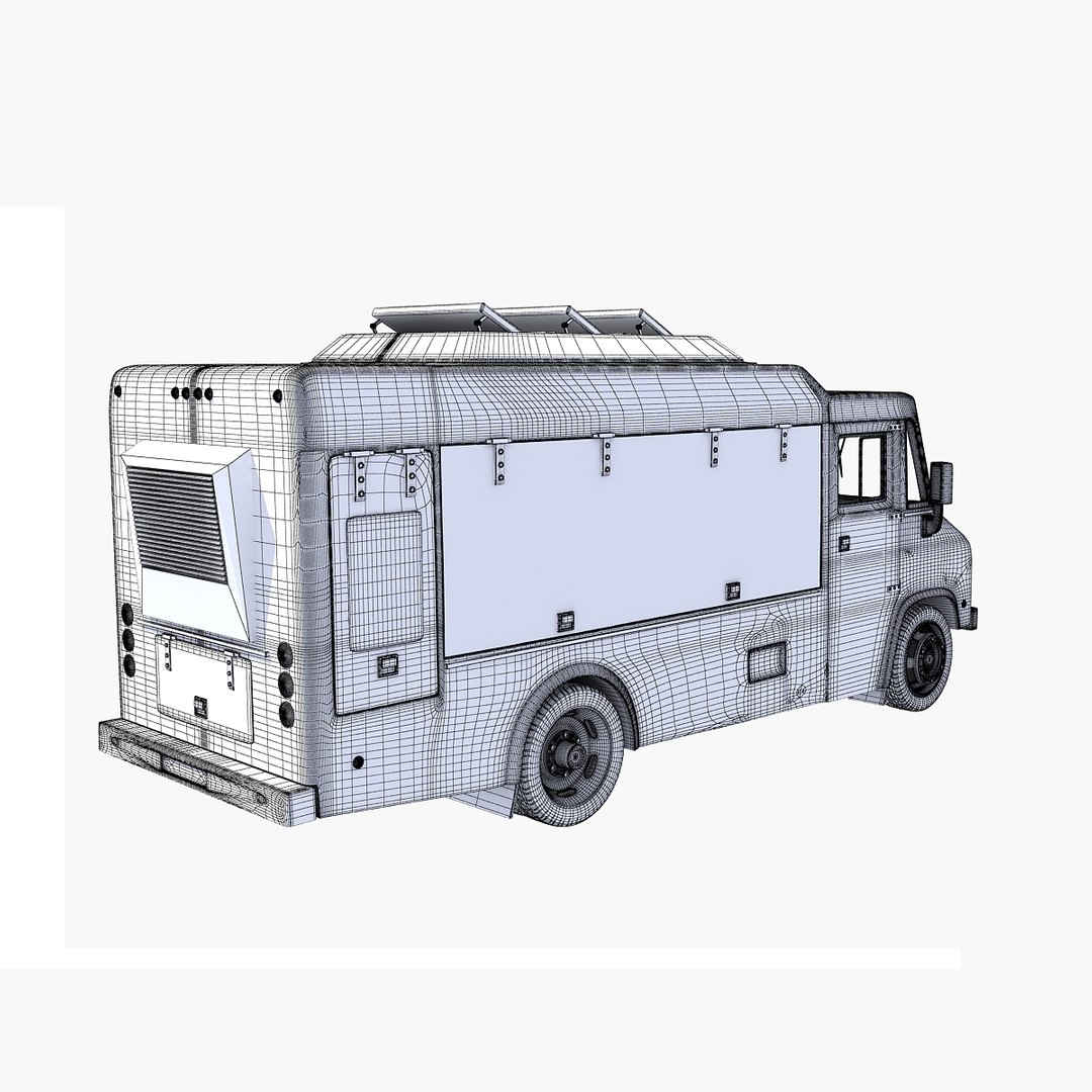 3d food truck model
