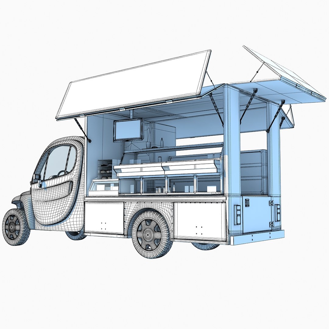 3d food truck model