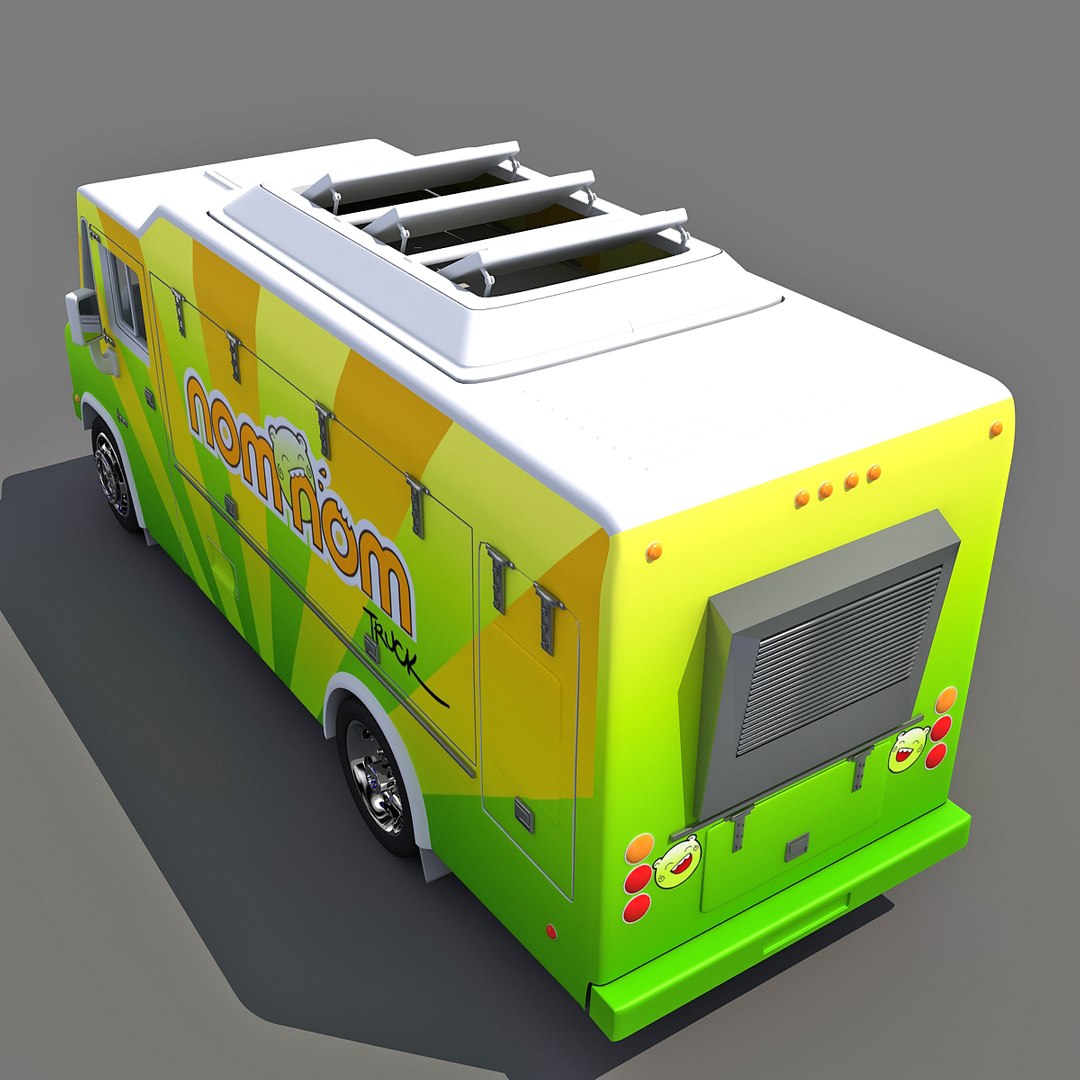 3d food truck model