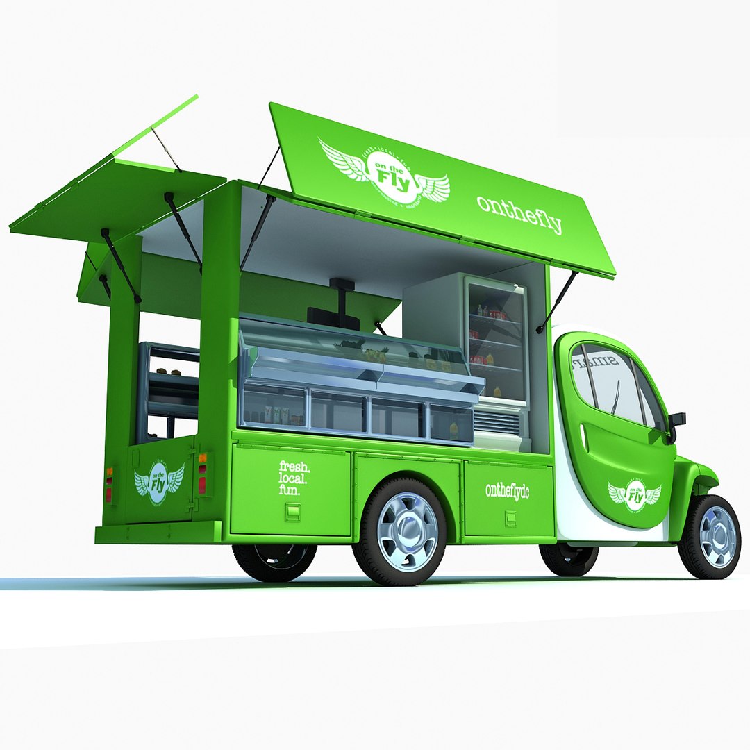 3d food truck model