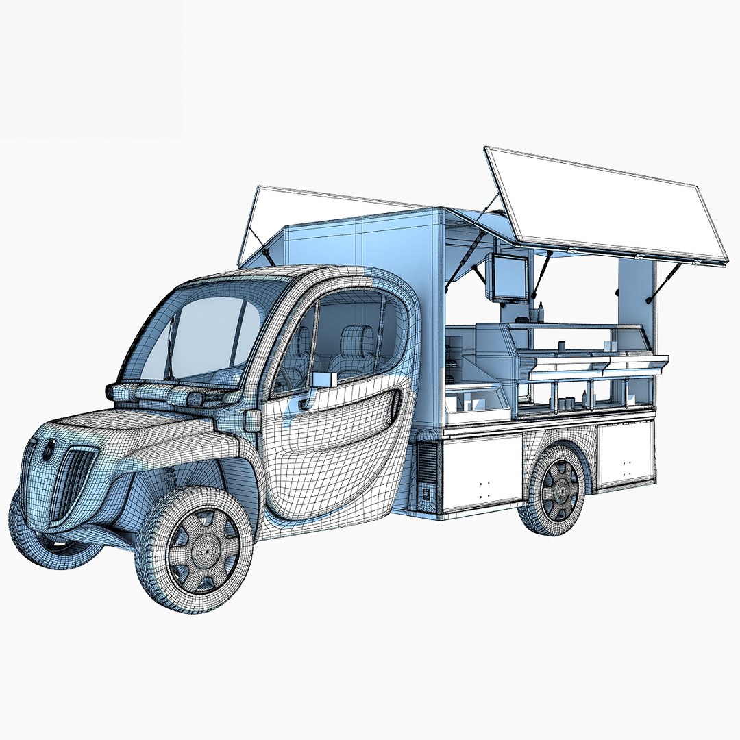 3d food truck model