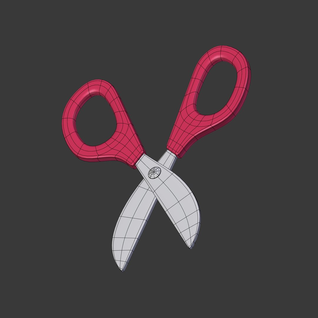 3D Model Cartoon Scissors - TurboSquid 1575702