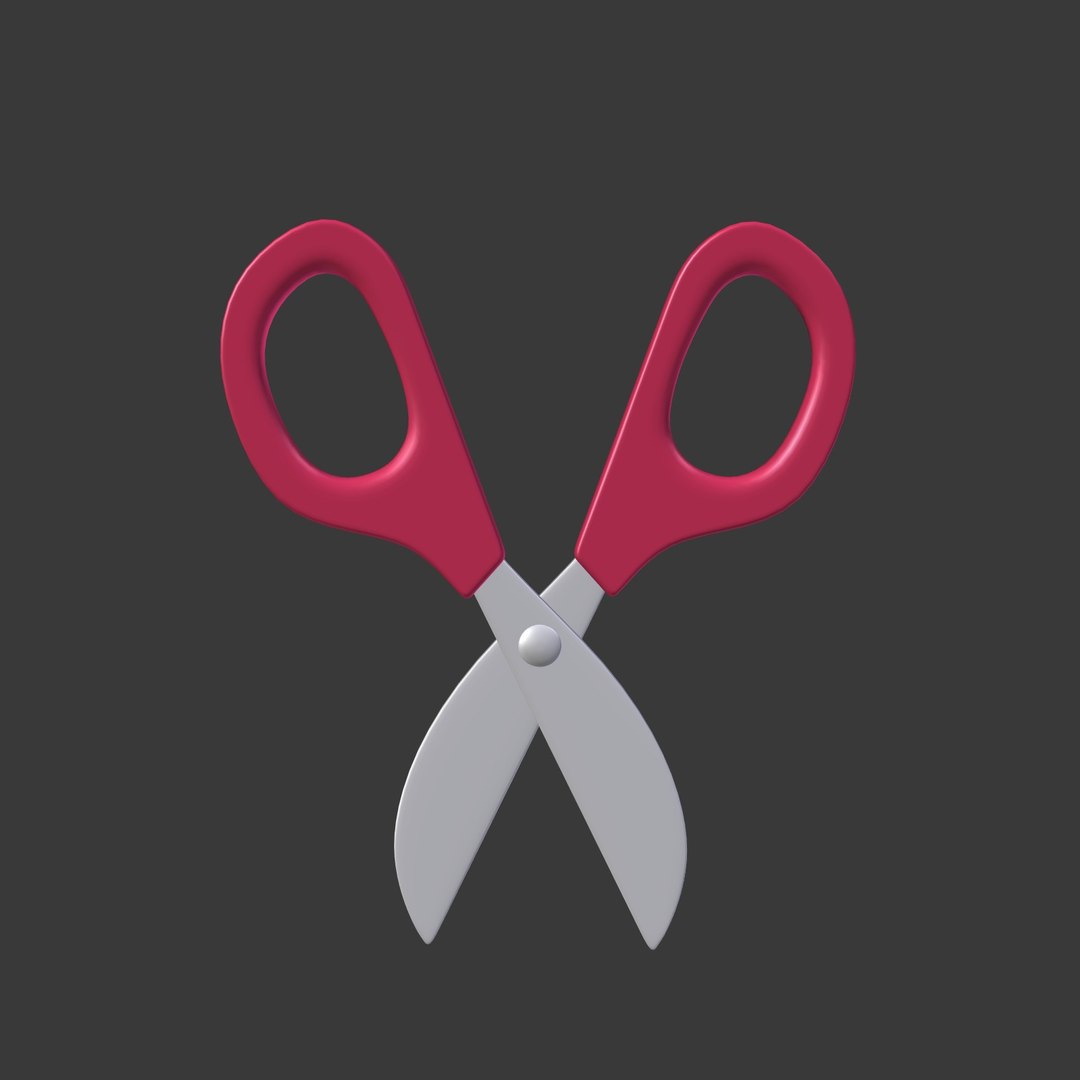 3D Model Cartoon Scissors - TurboSquid 1575702