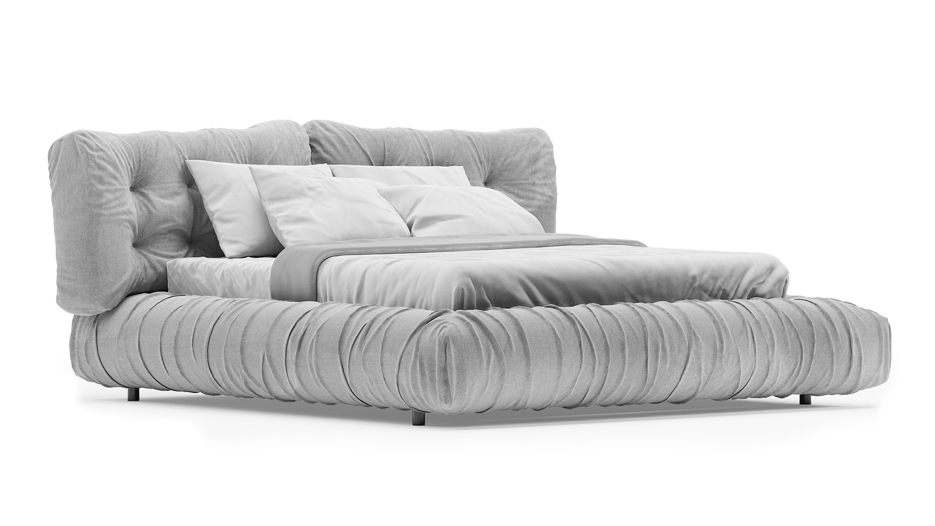 Milano baxter bed 3D model - TurboSquid 1970115