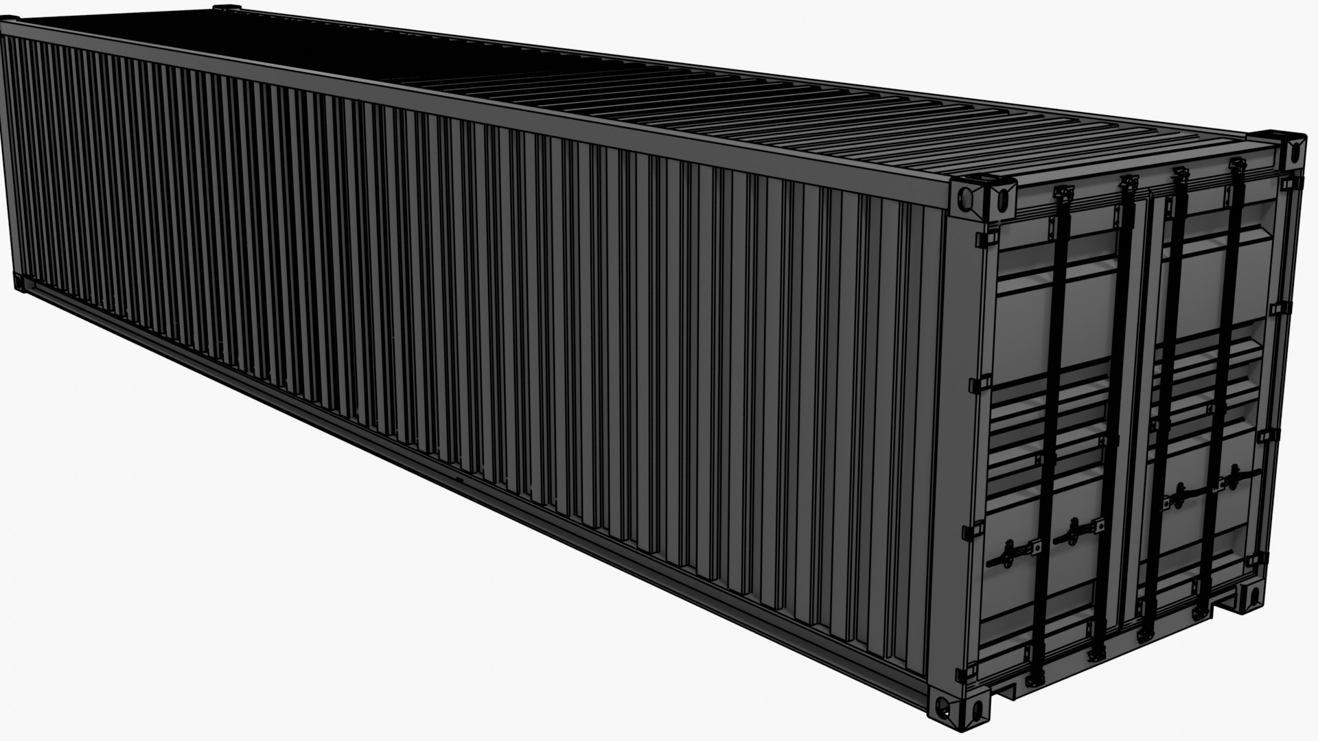 Container 40ft DV 3D Model - TurboSquid 2033011