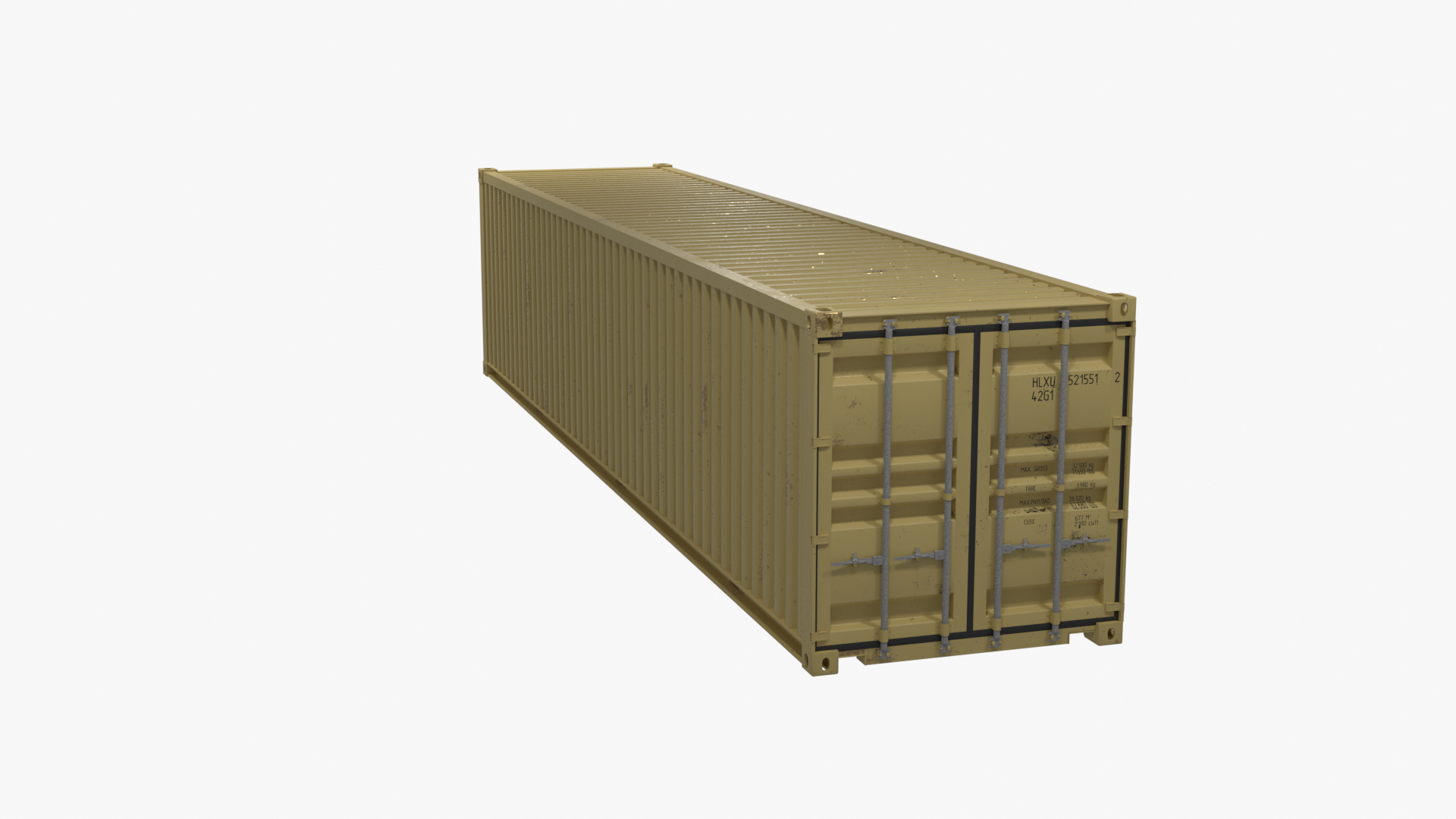 Container 40ft DV 3D Model - TurboSquid 2033011