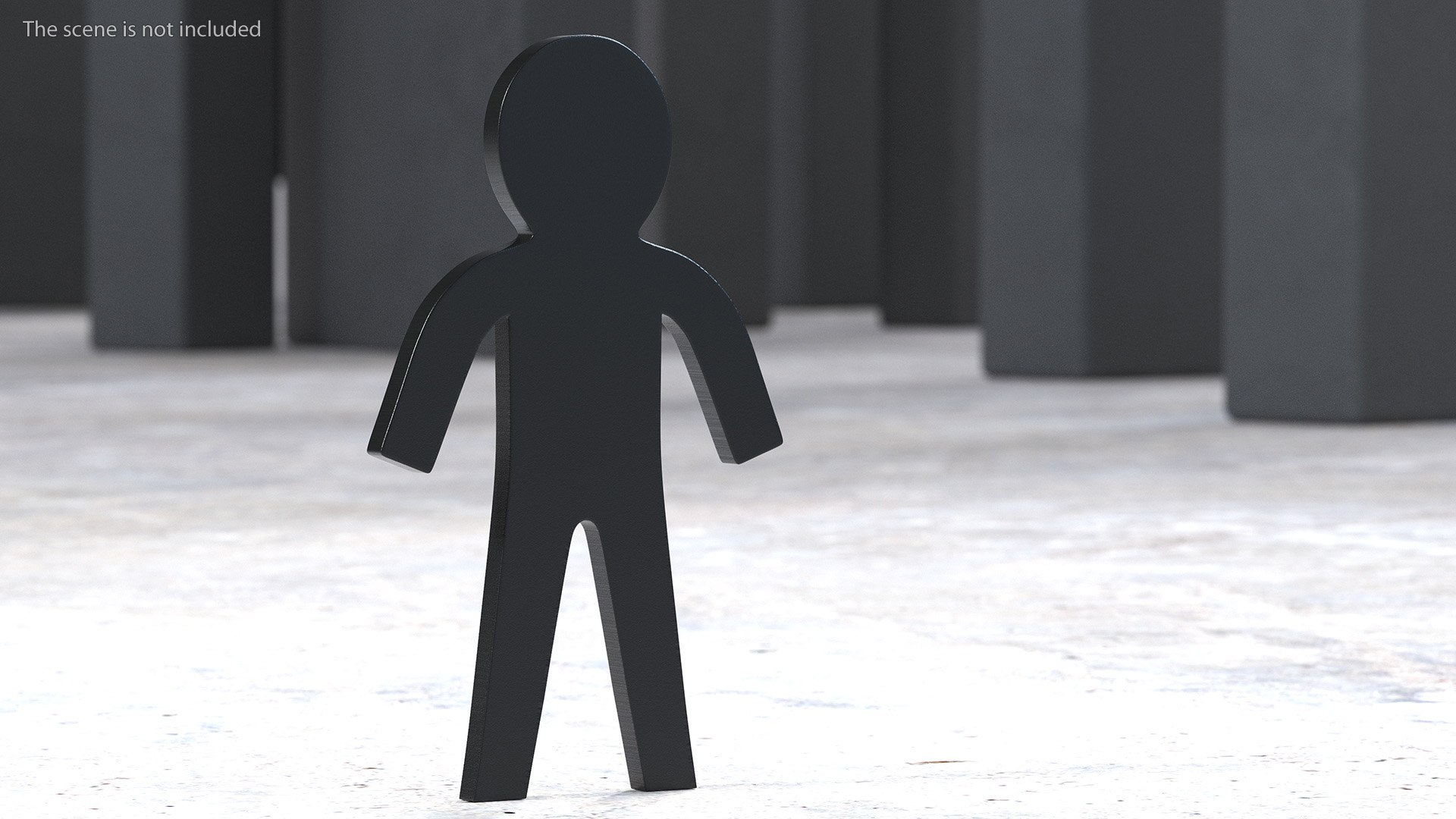 Plastic Stickman Rigged Black For Cinema 4D 3D Model - TurboSquid 2123552