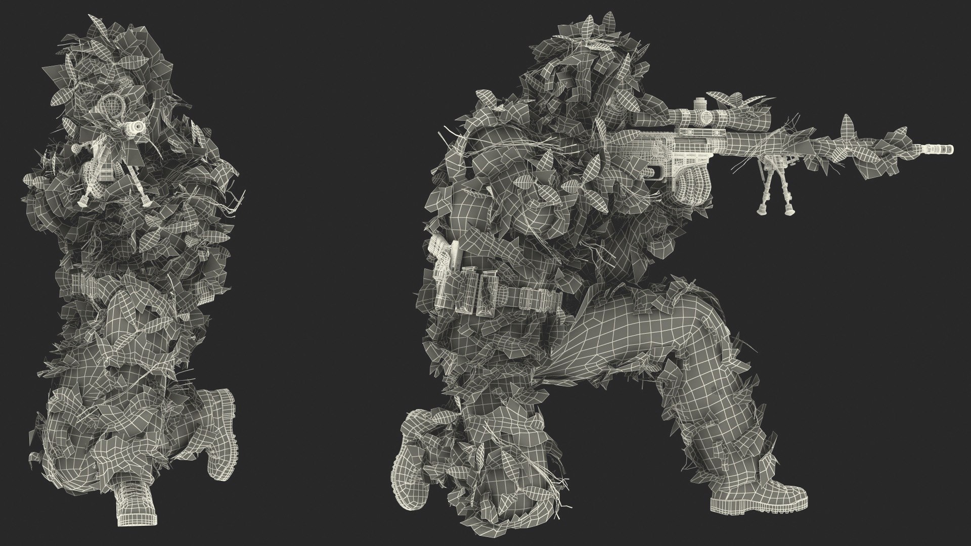 Sniper Kneeling Position 3D - TurboSquid 1989380