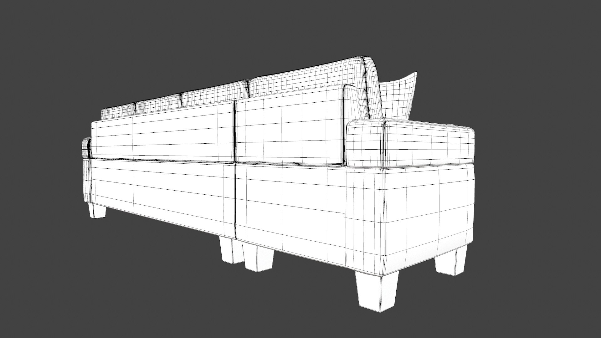 Sofa 3 Seater L Shaped Model - TurboSquid 2002377
