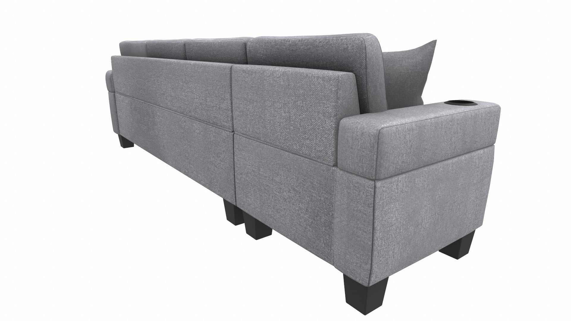 Sofa 3 Seater L Shaped Model - TurboSquid 2002377