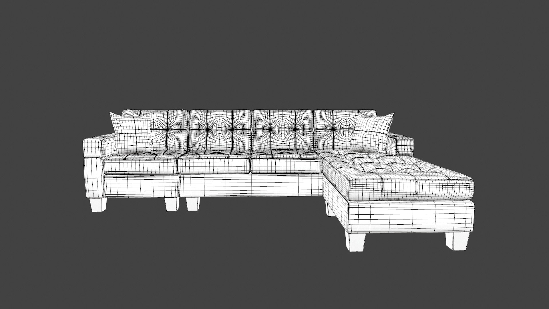 Sofa 3 Seater L Shaped Model - TurboSquid 2002377