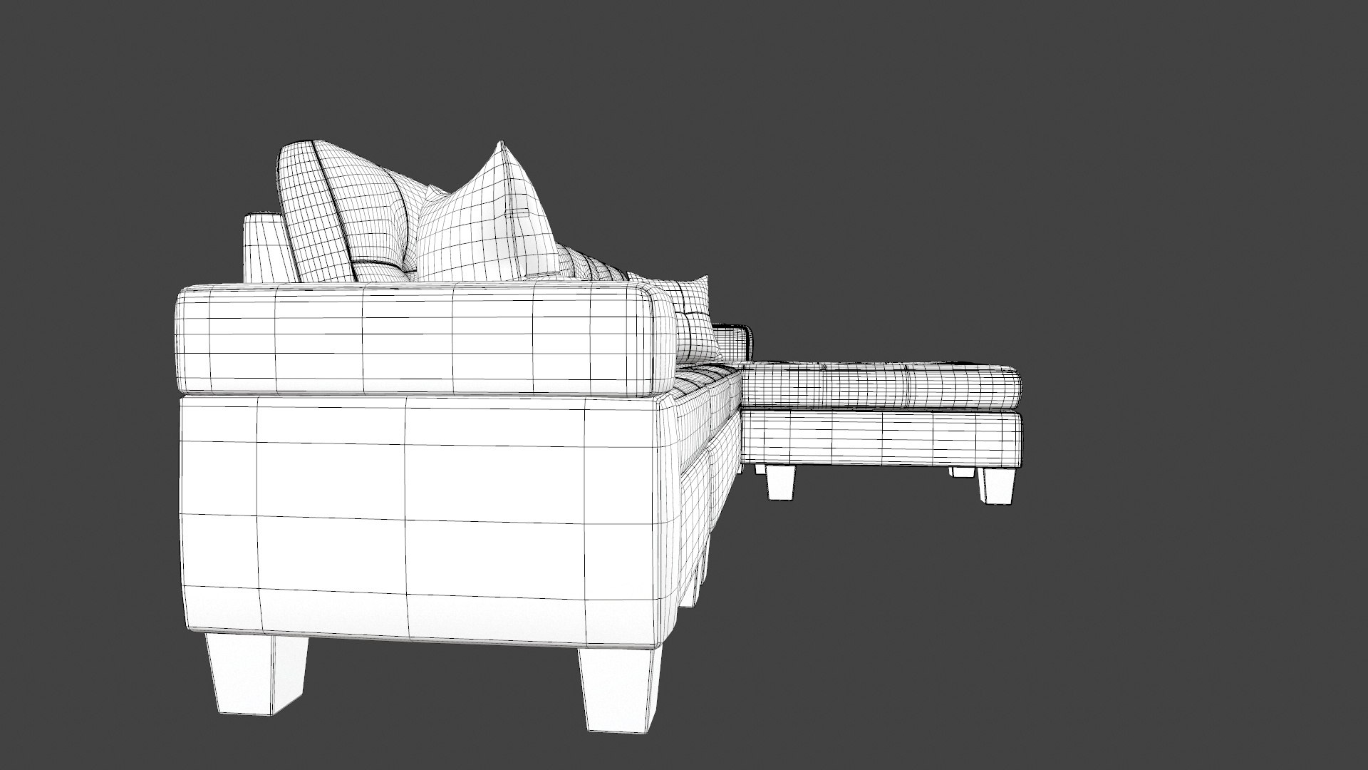 Sofa 3 Seater L Shaped Model - TurboSquid 2002377