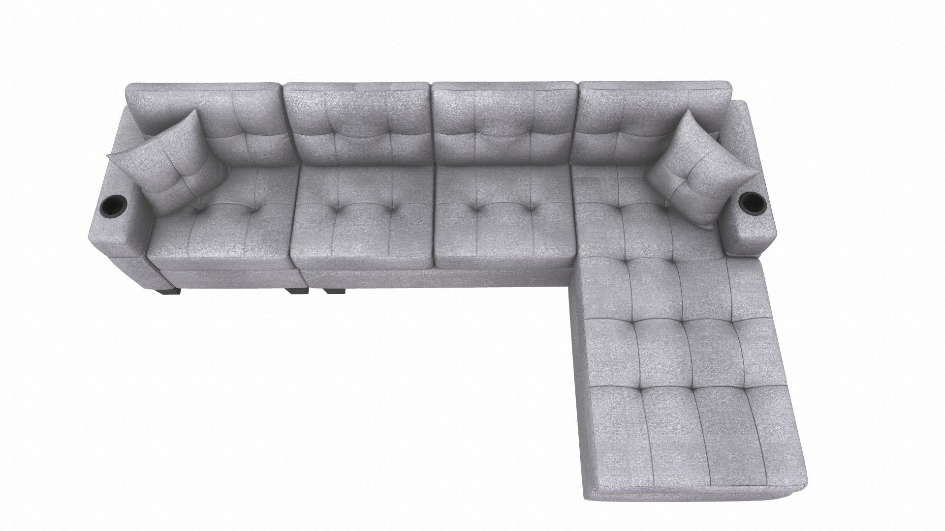 Sofa 3 Seater L Shaped Model - TurboSquid 2002377