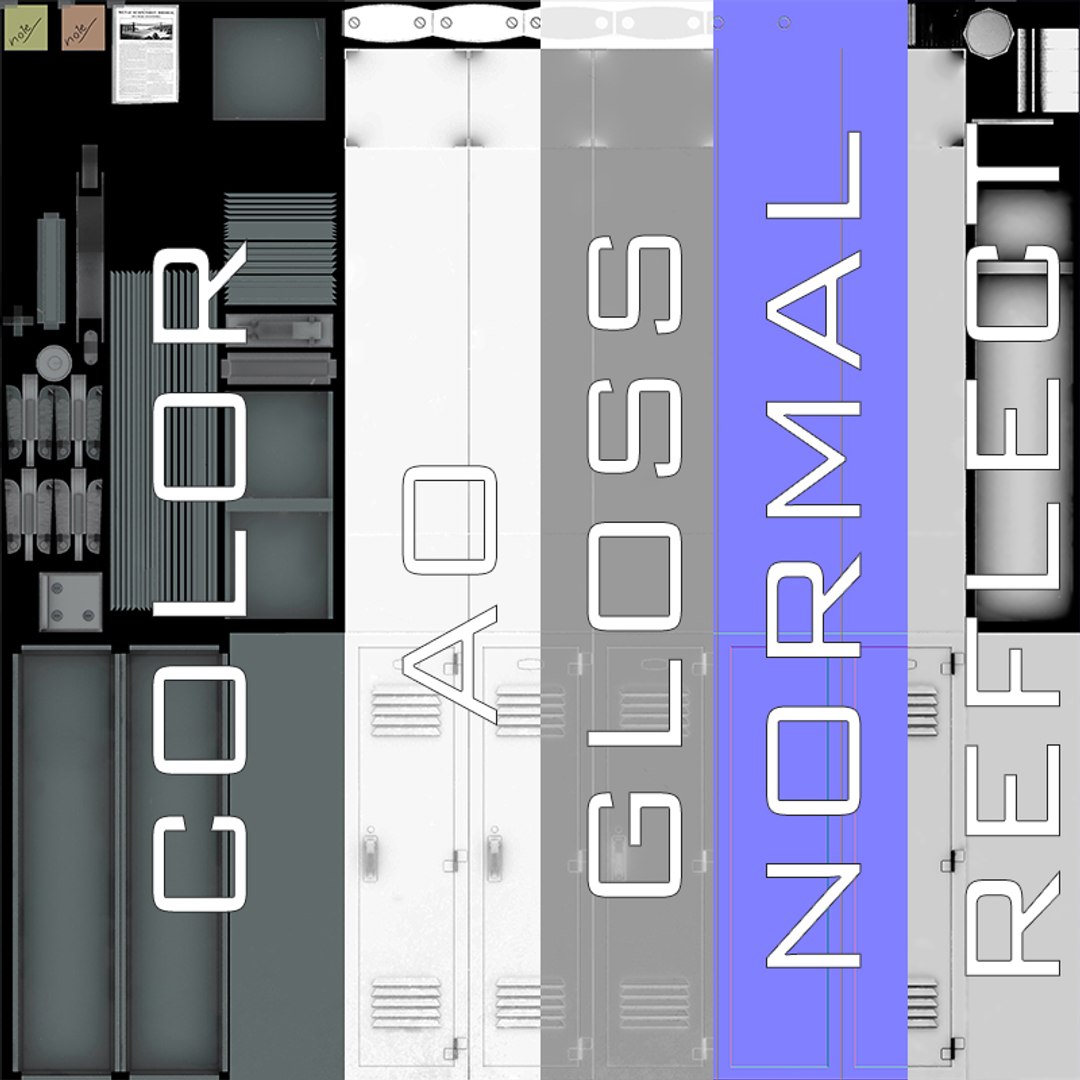 3D Locker Openable Model - TurboSquid 1227873