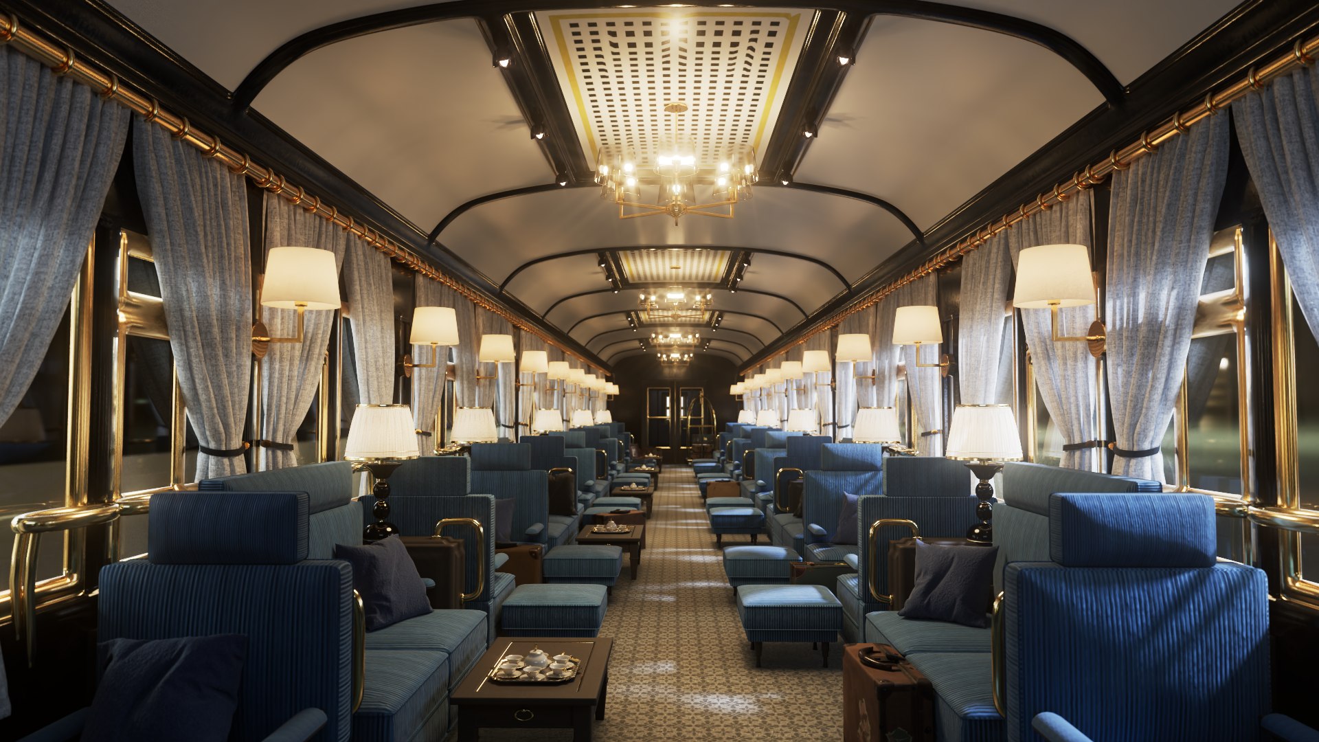 3D Orient Express Train - Passenger Seat Model - TurboSquid 2150833