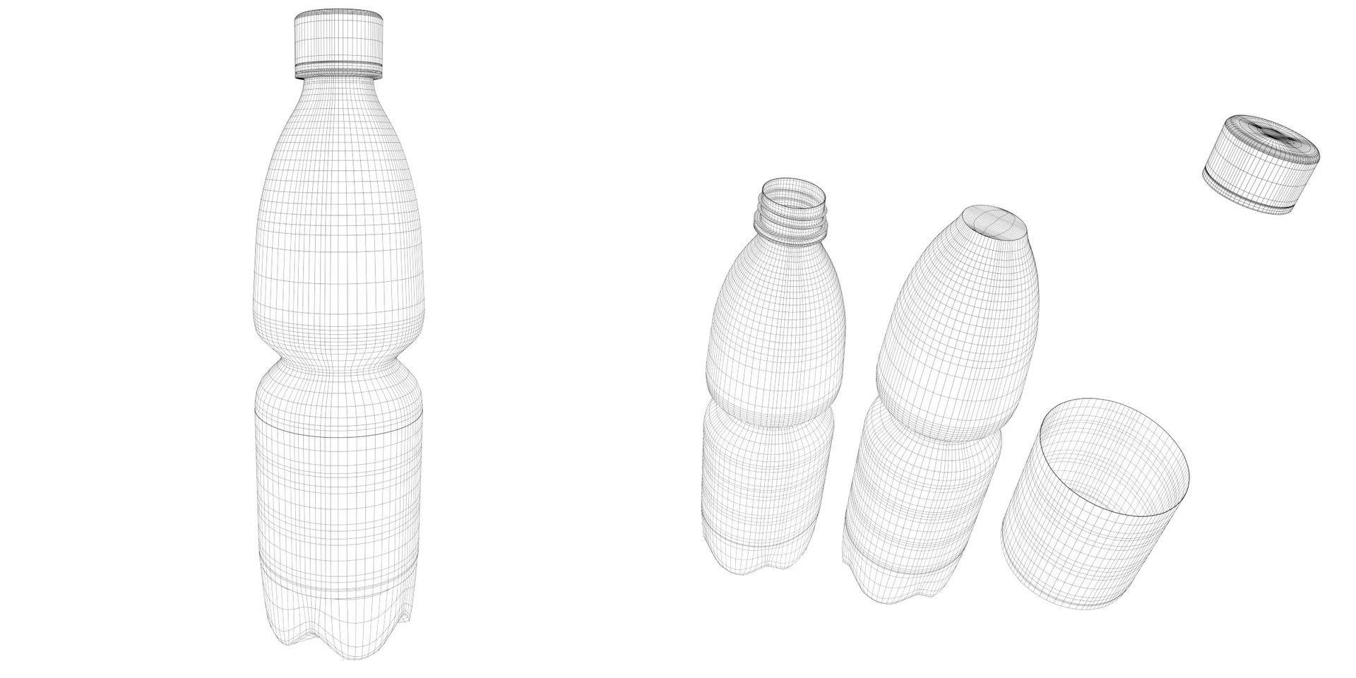 3D plastic bottle liquid label model - TurboSquid 1341628