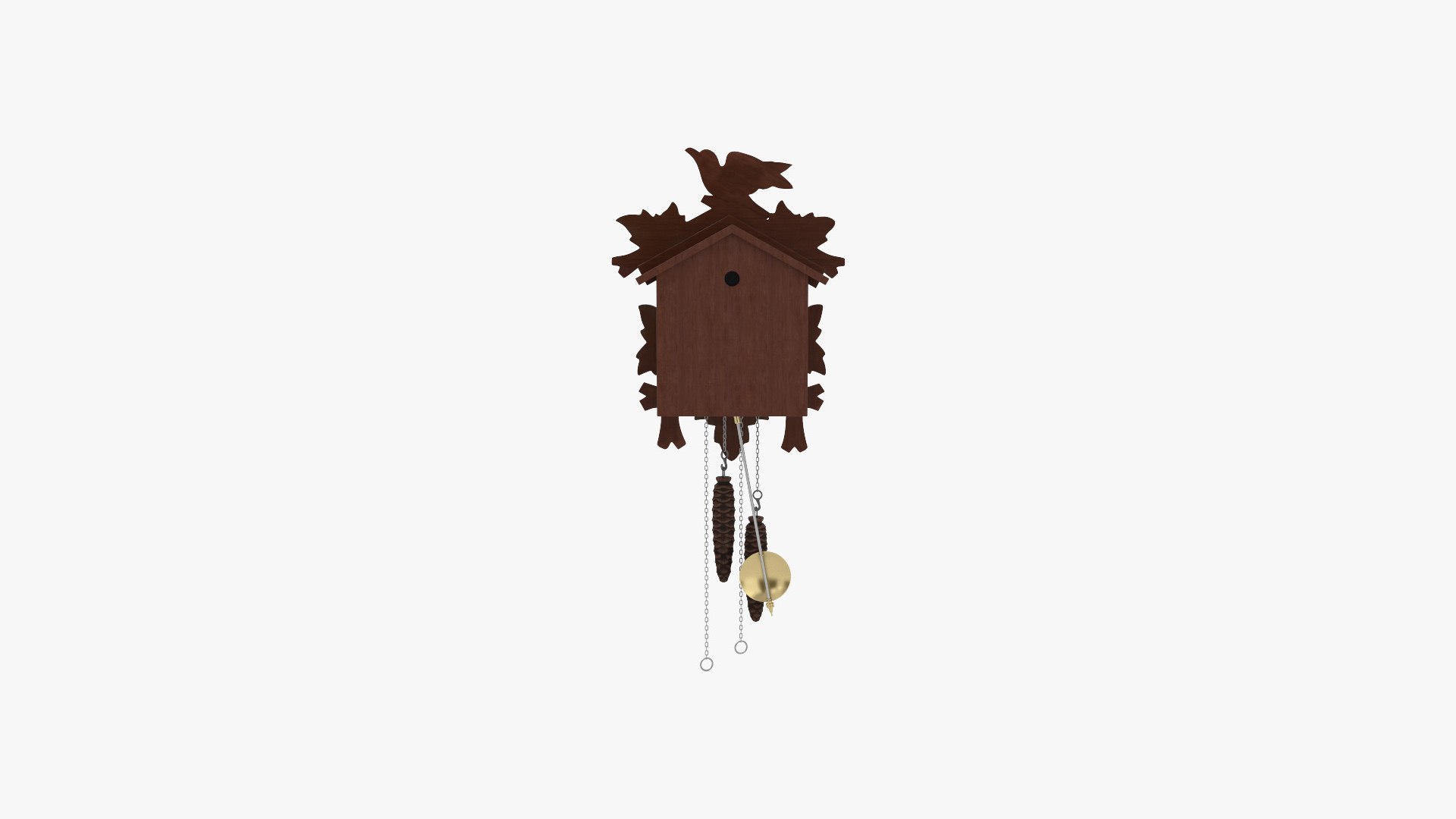 3D Wooden Cuckoo Clock - TurboSquid 2183614