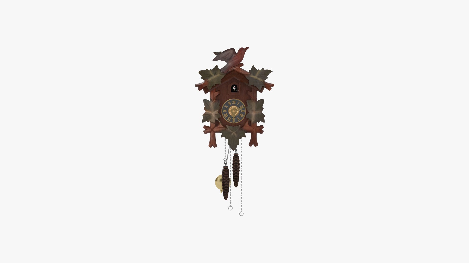 3D Wooden Cuckoo Clock - TurboSquid 2183614