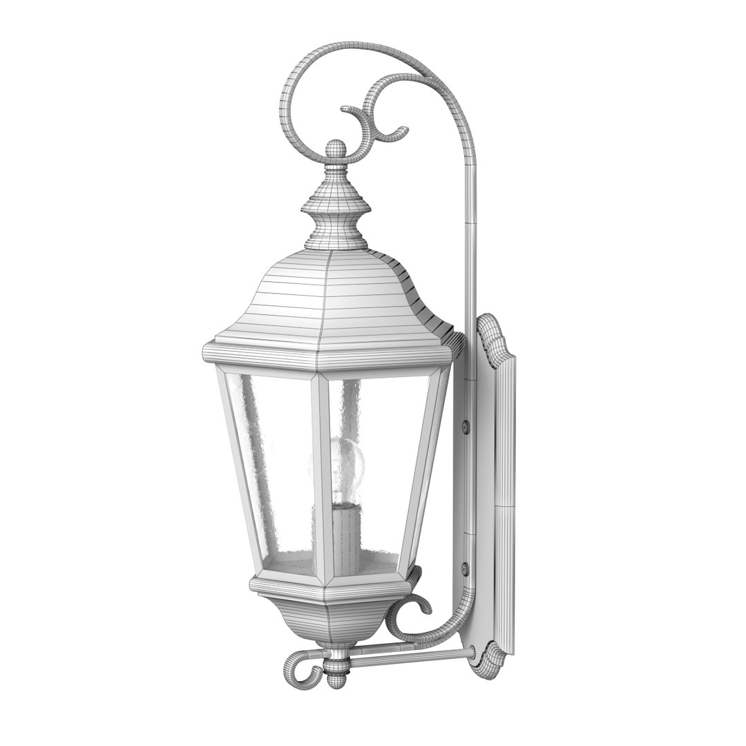 3D outdoor lamp model - TurboSquid 1591453