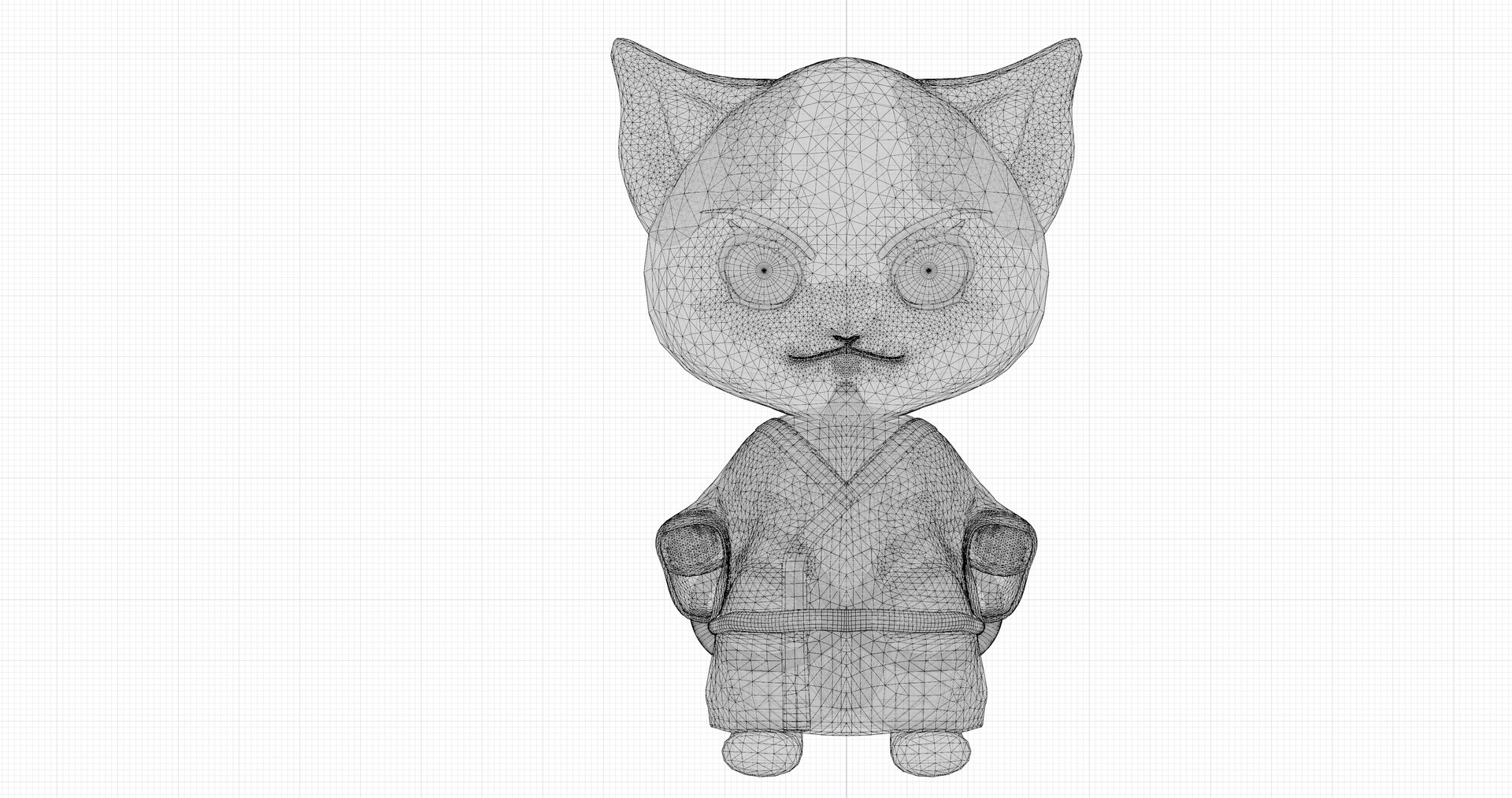 3D Model Cute Cat Character - TurboSquid 2230469