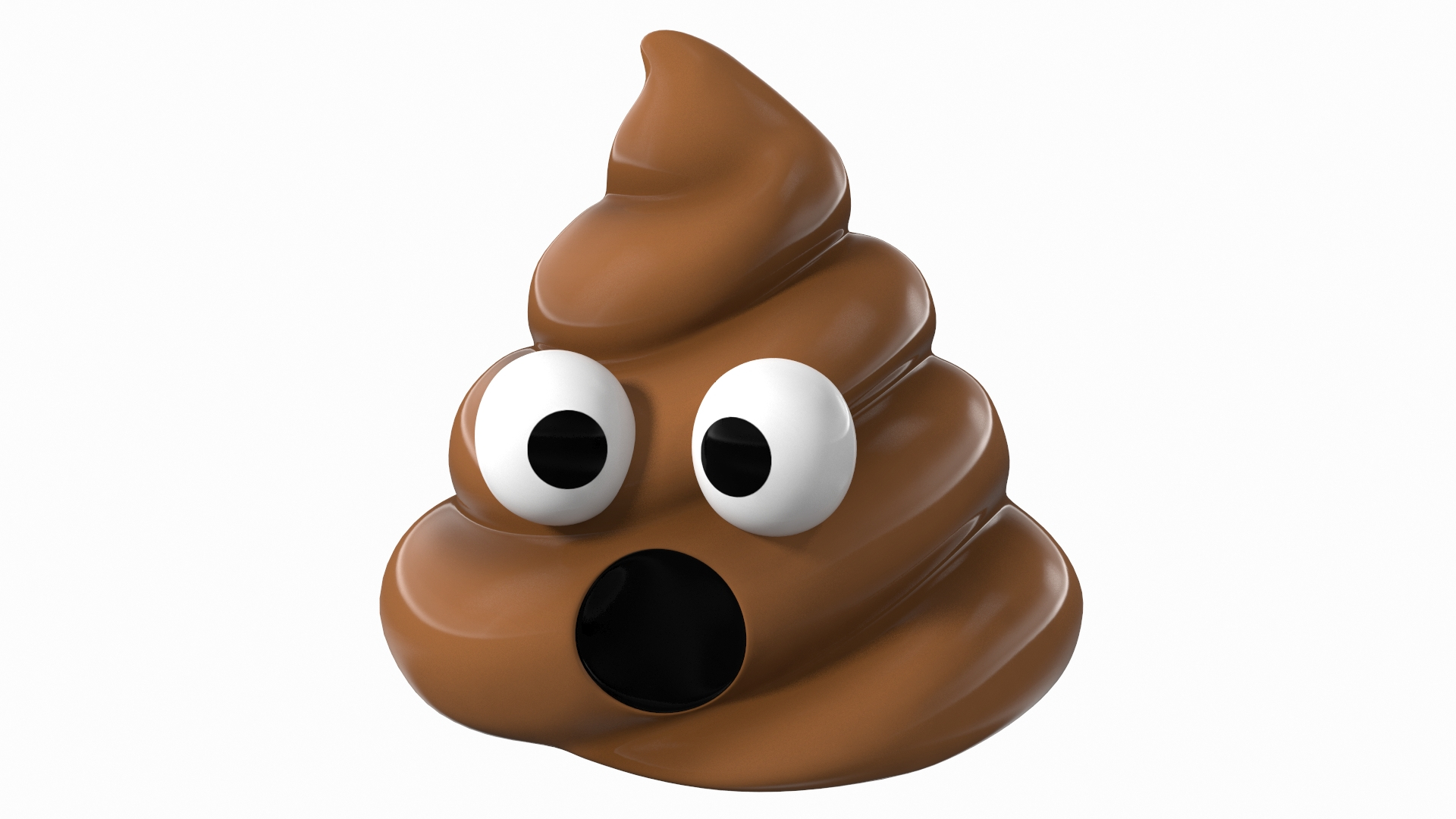 3D Open Mouth Poop Emoji Smile - TurboSquid 1801244