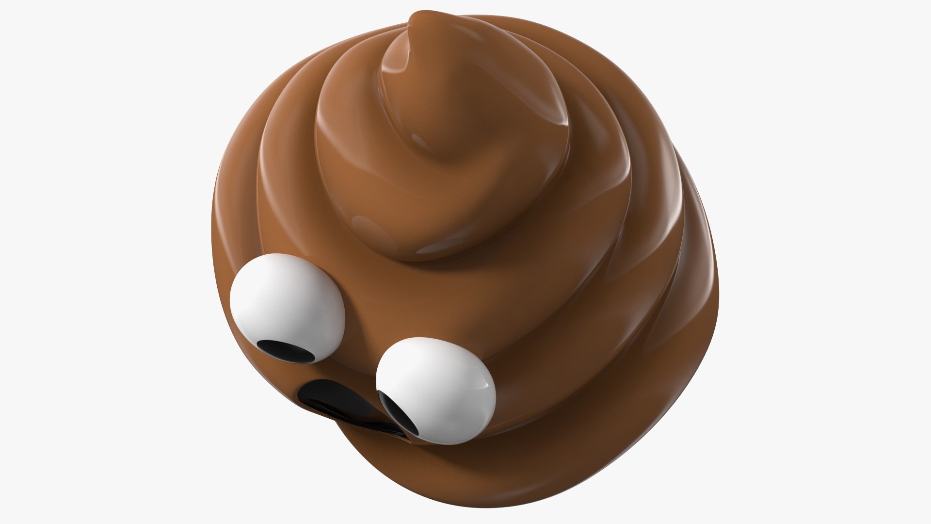 3D Open Mouth Poop Emoji Smile - TurboSquid 1801244