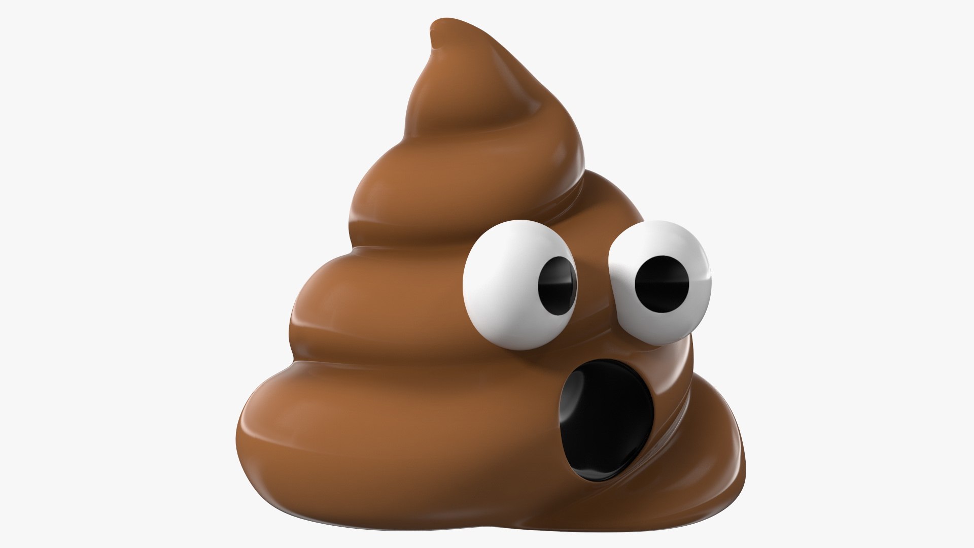 3D Open Mouth Poop Emoji Smile - TurboSquid 1801244