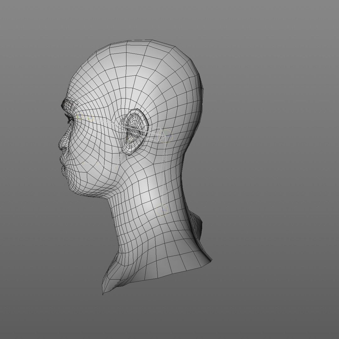 3D realistic head base mesh model - TurboSquid 1438194