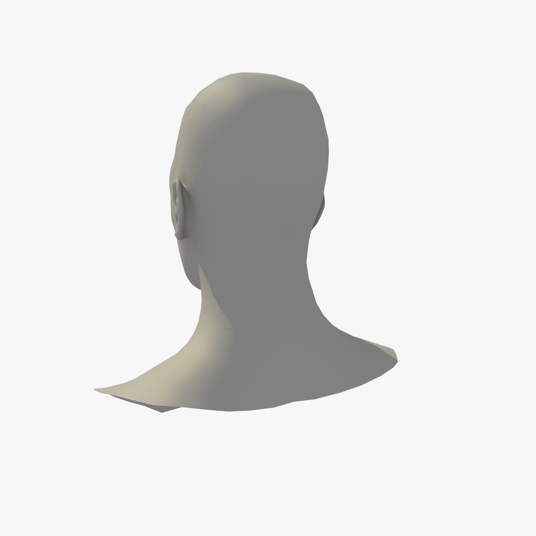 3D Realistic Head Base Mesh Model - TurboSquid 1438194