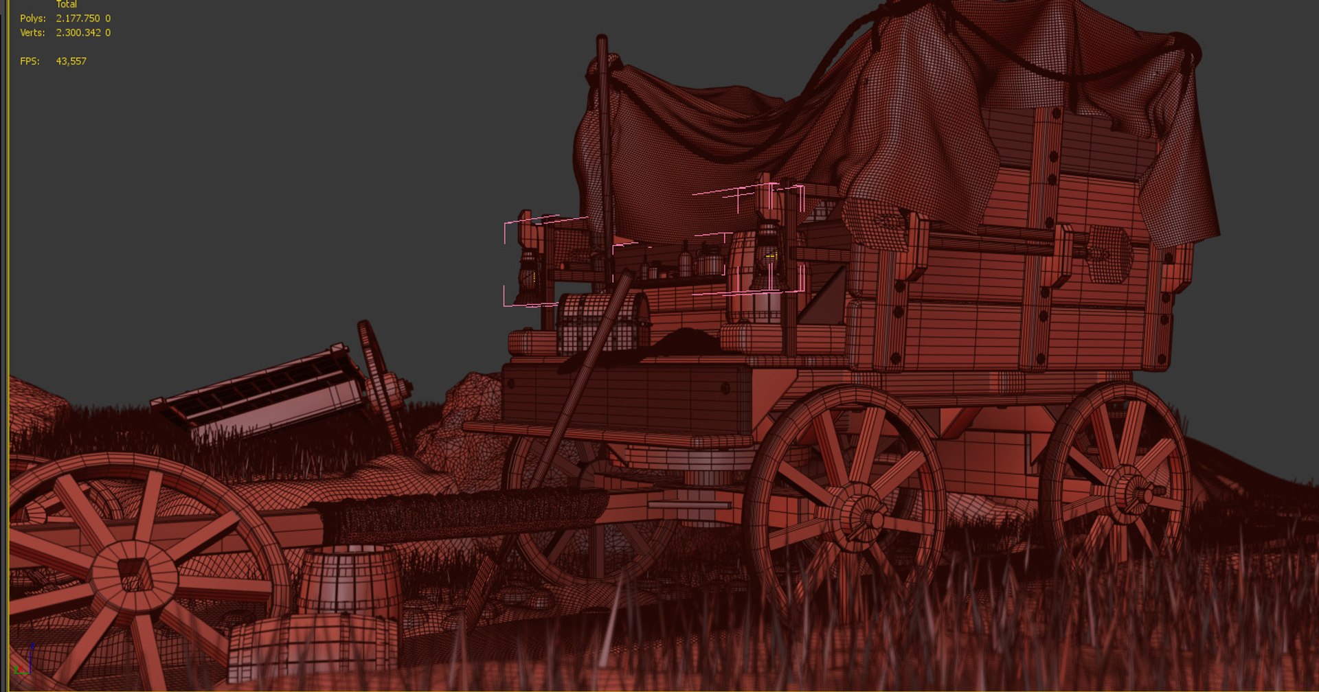 3D Carriage Scene - TurboSquid 1276262