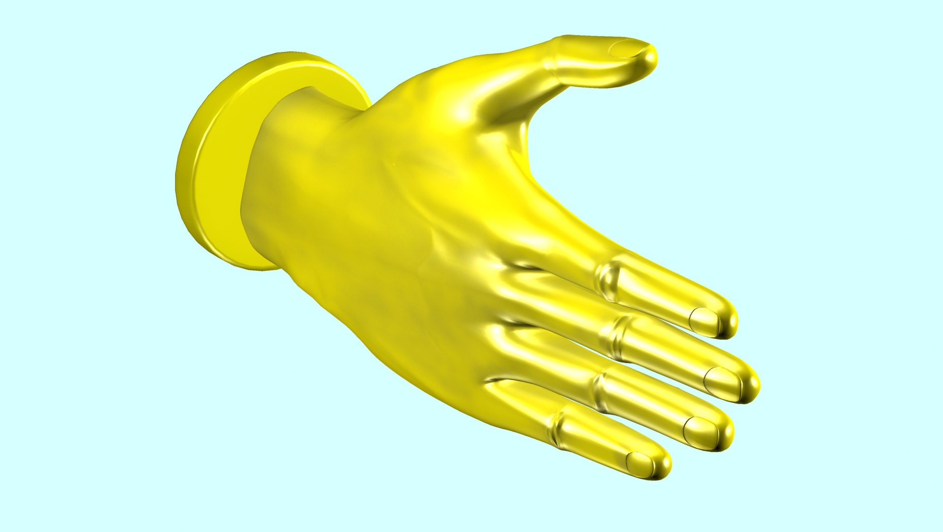 Handshake Door Handle 3D Model - TurboSquid 2180599