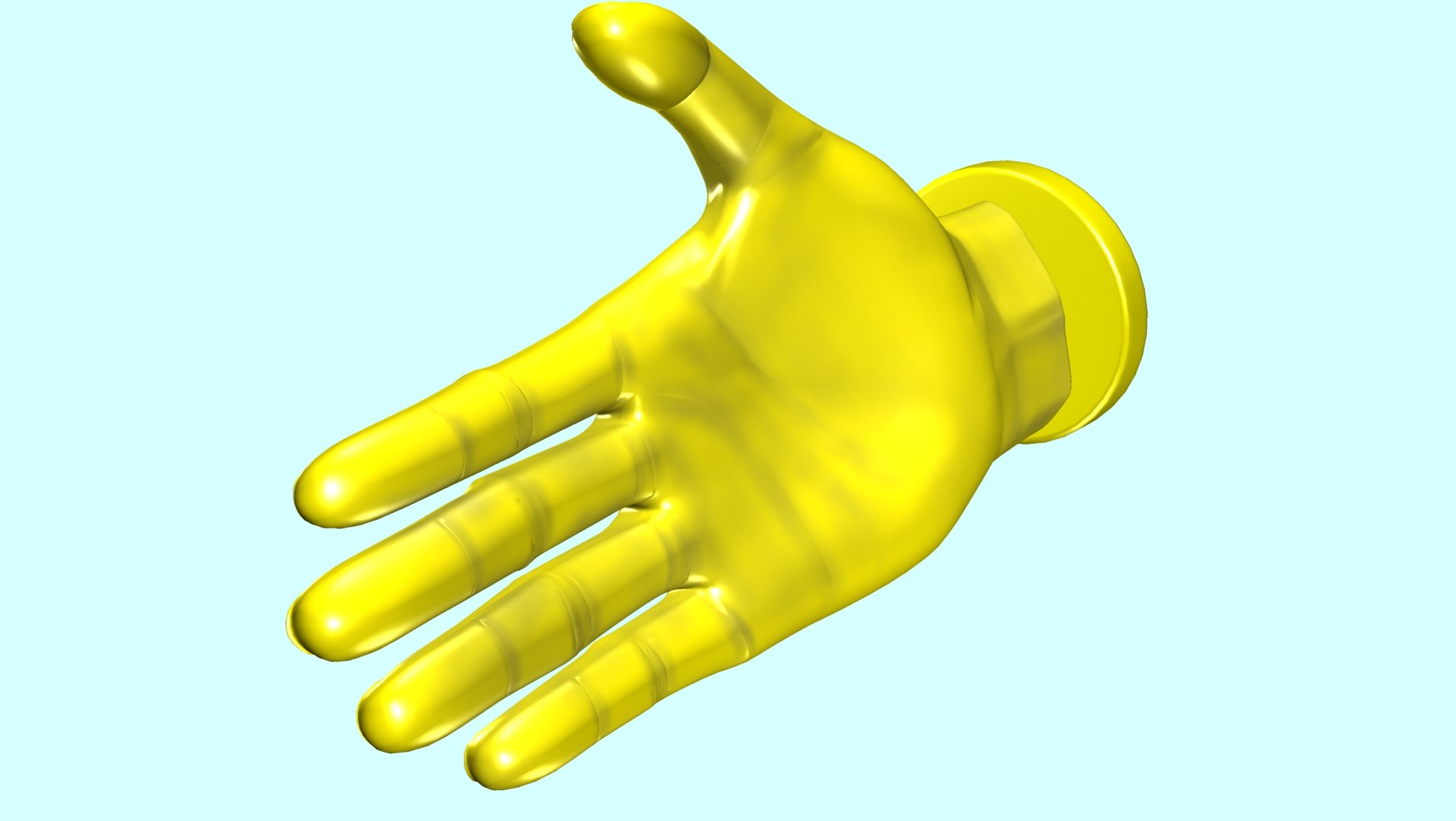 Handshake Door Handle 3D Model - TurboSquid 2180599