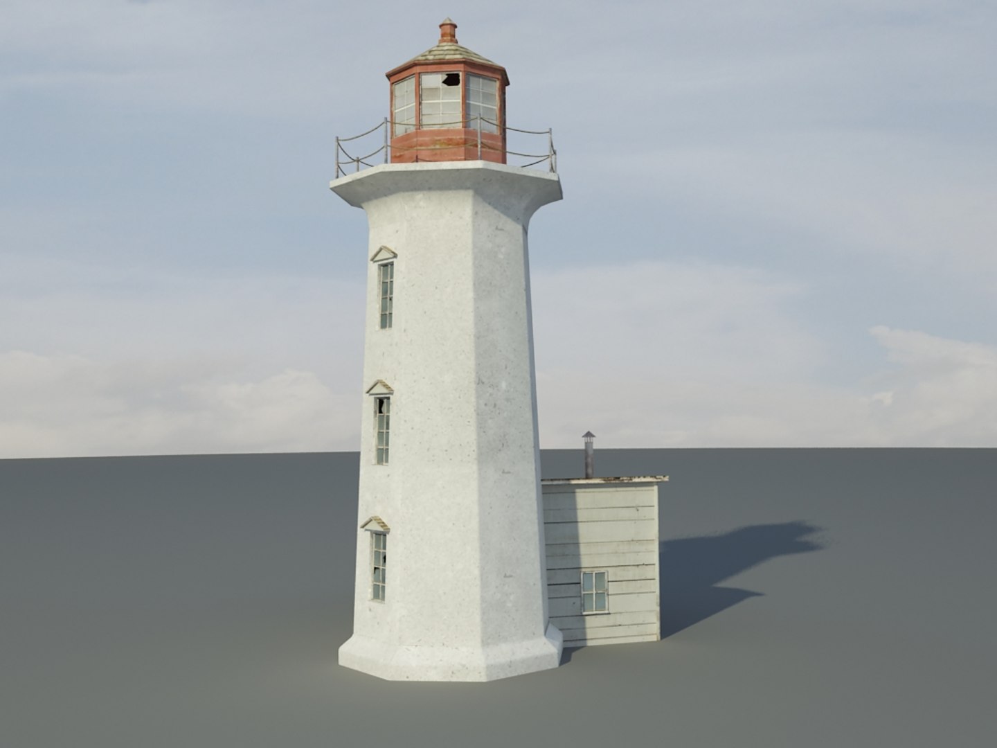 3d Model Rustic Lighthouse