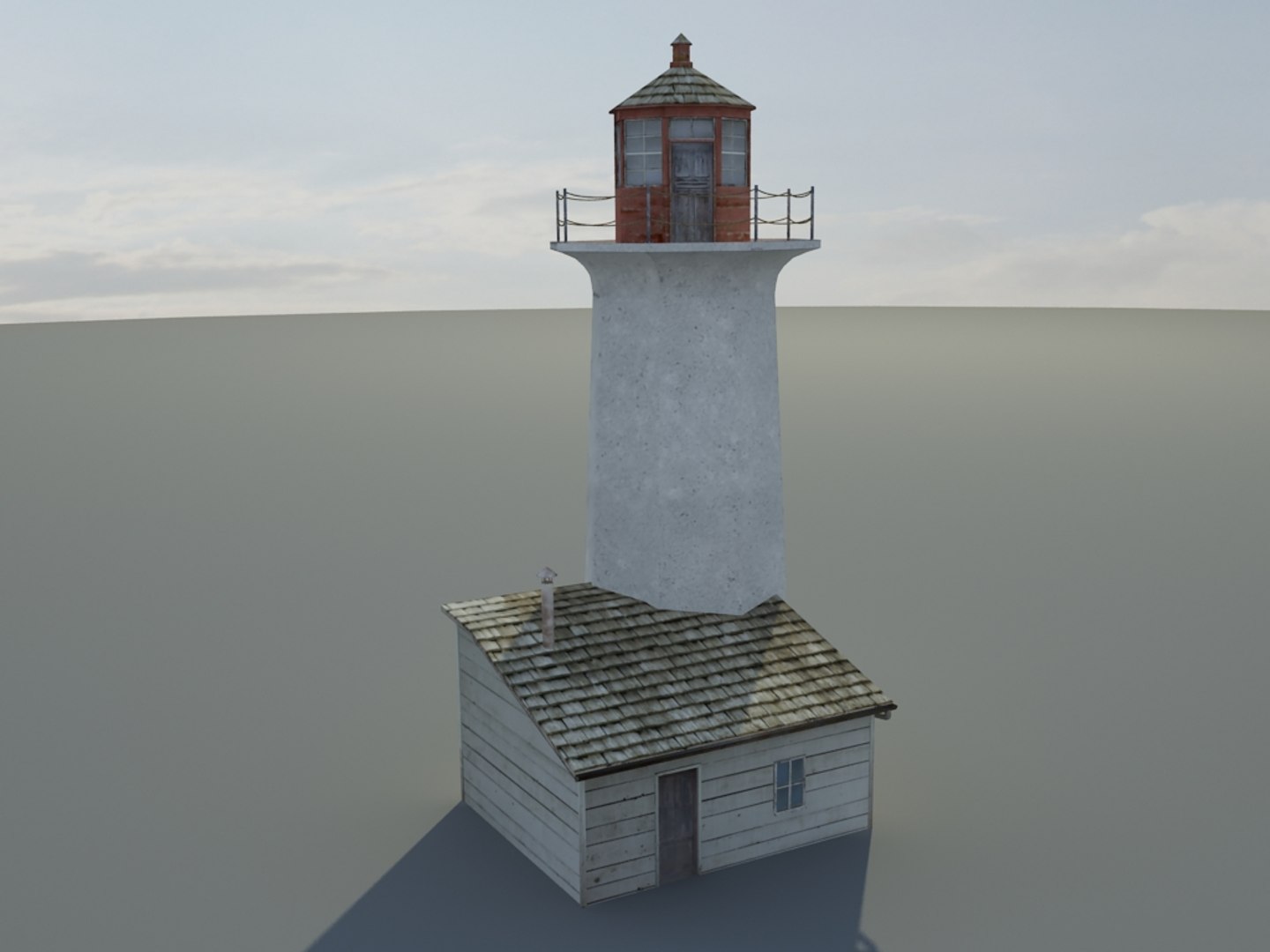 3d Model Rustic Lighthouse